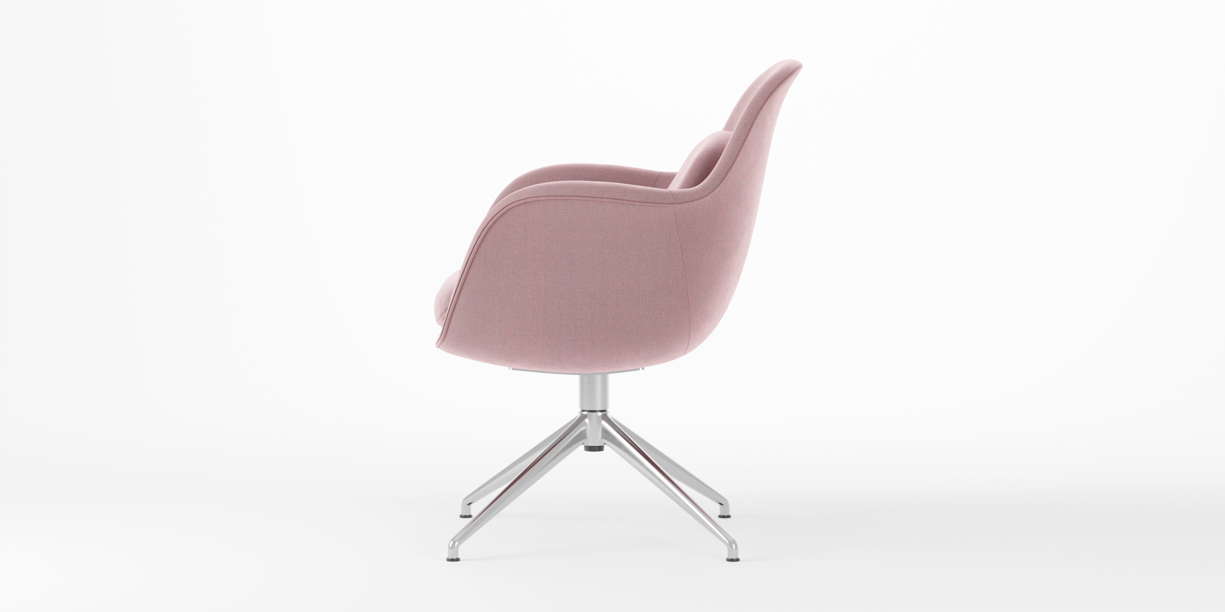 Fredericia Swoon Dining chair swivel base 2 material variations 3D ...