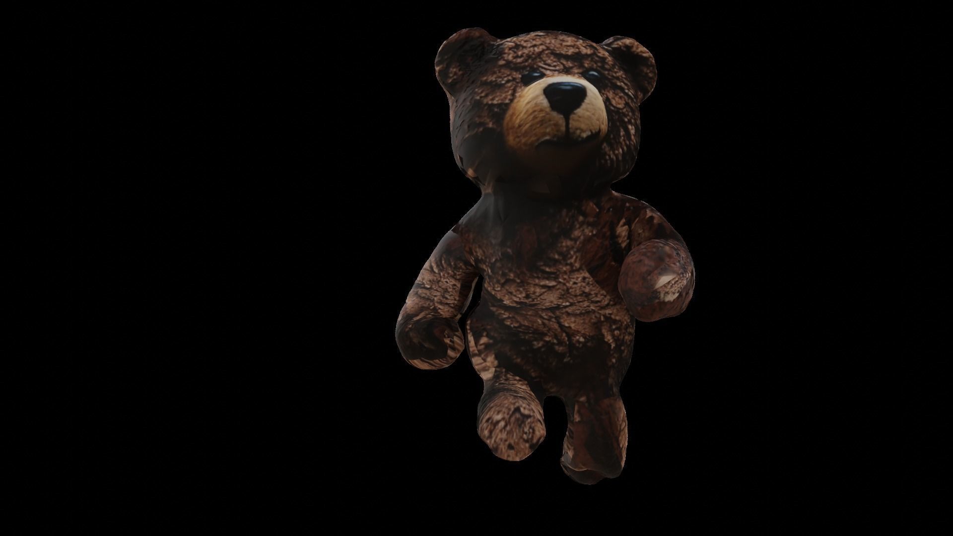 Muddy Teddy Bear - Rigged - Animated 3D model animated rigged | CGTrader