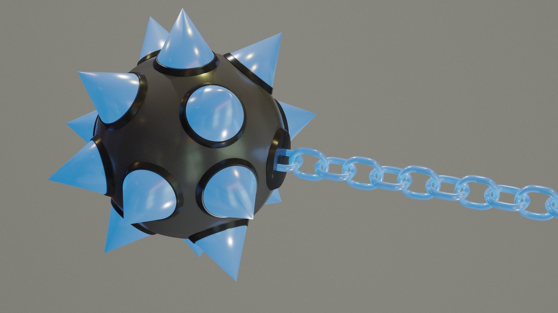 Sci-Fi Spike Ball Weapon 3D model | CGTrader