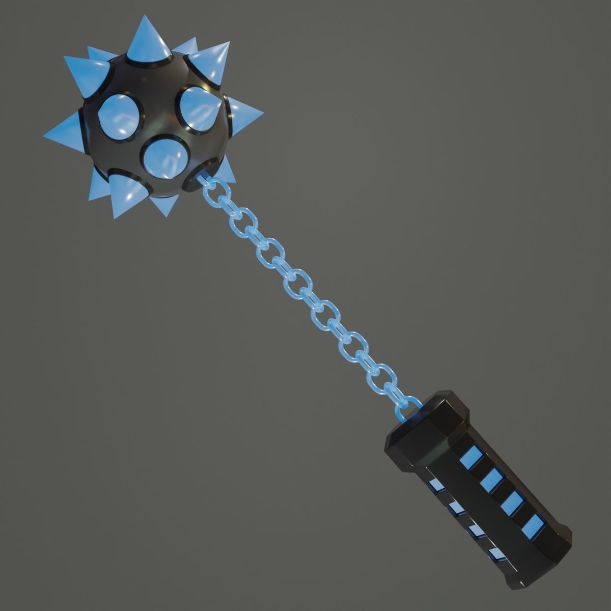 Sci-Fi Spike Ball Weapon 3D model | CGTrader