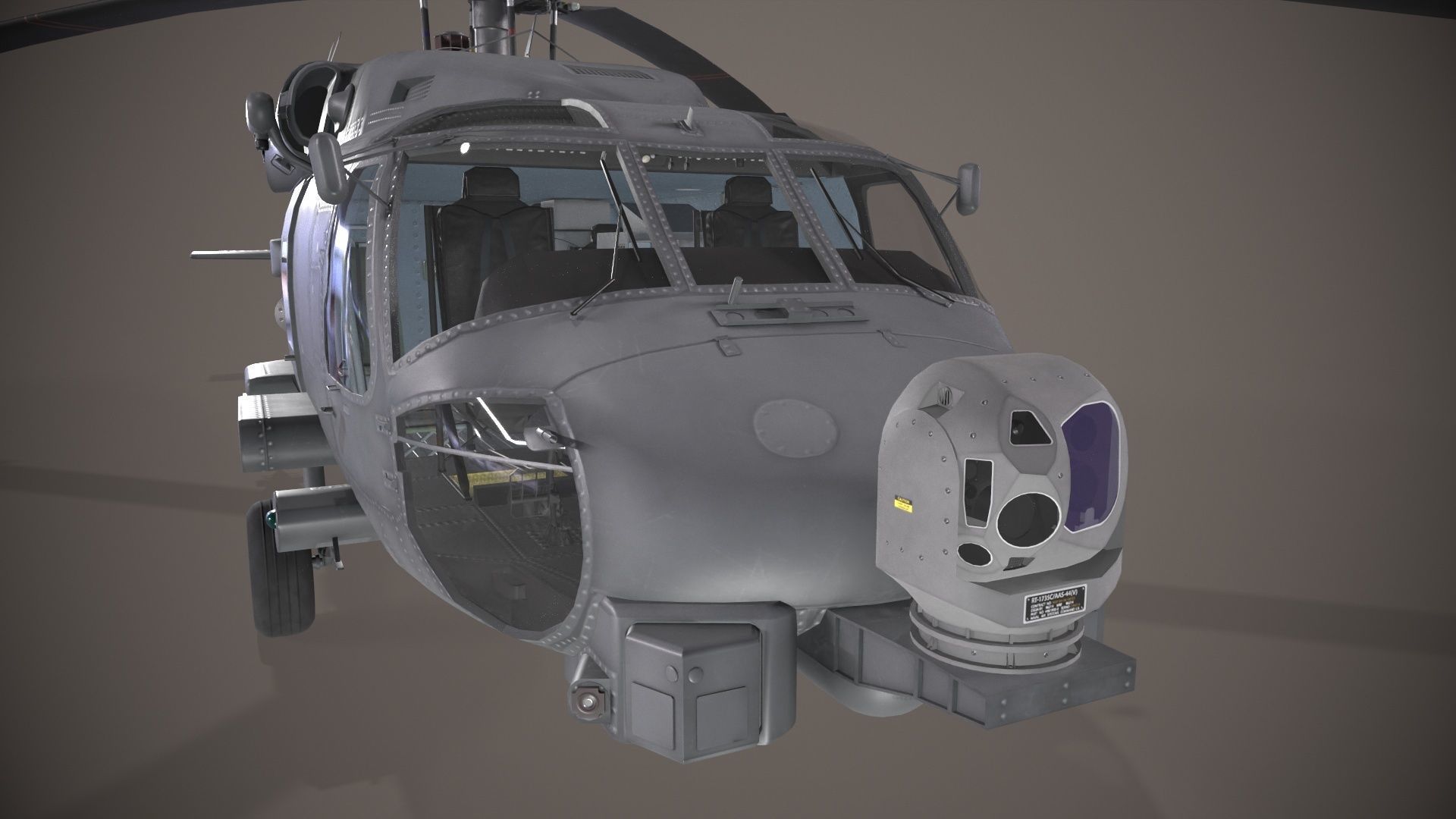 3D model Sikorsky MH-60R Sea Hawk Static VR / AR / low-poly | CGTrader
