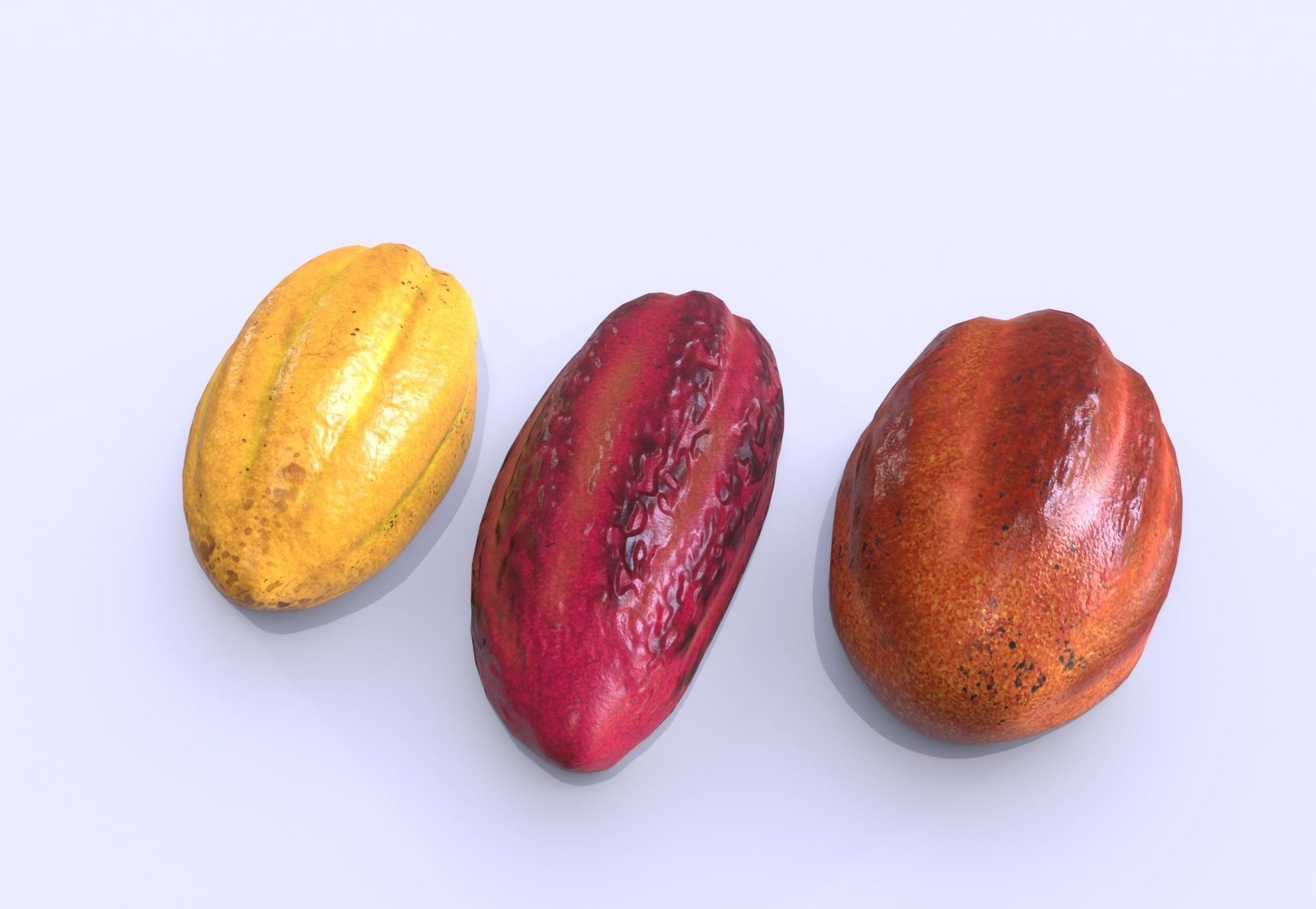 3D model Cocoa fruit VR / AR / low-poly | CGTrader