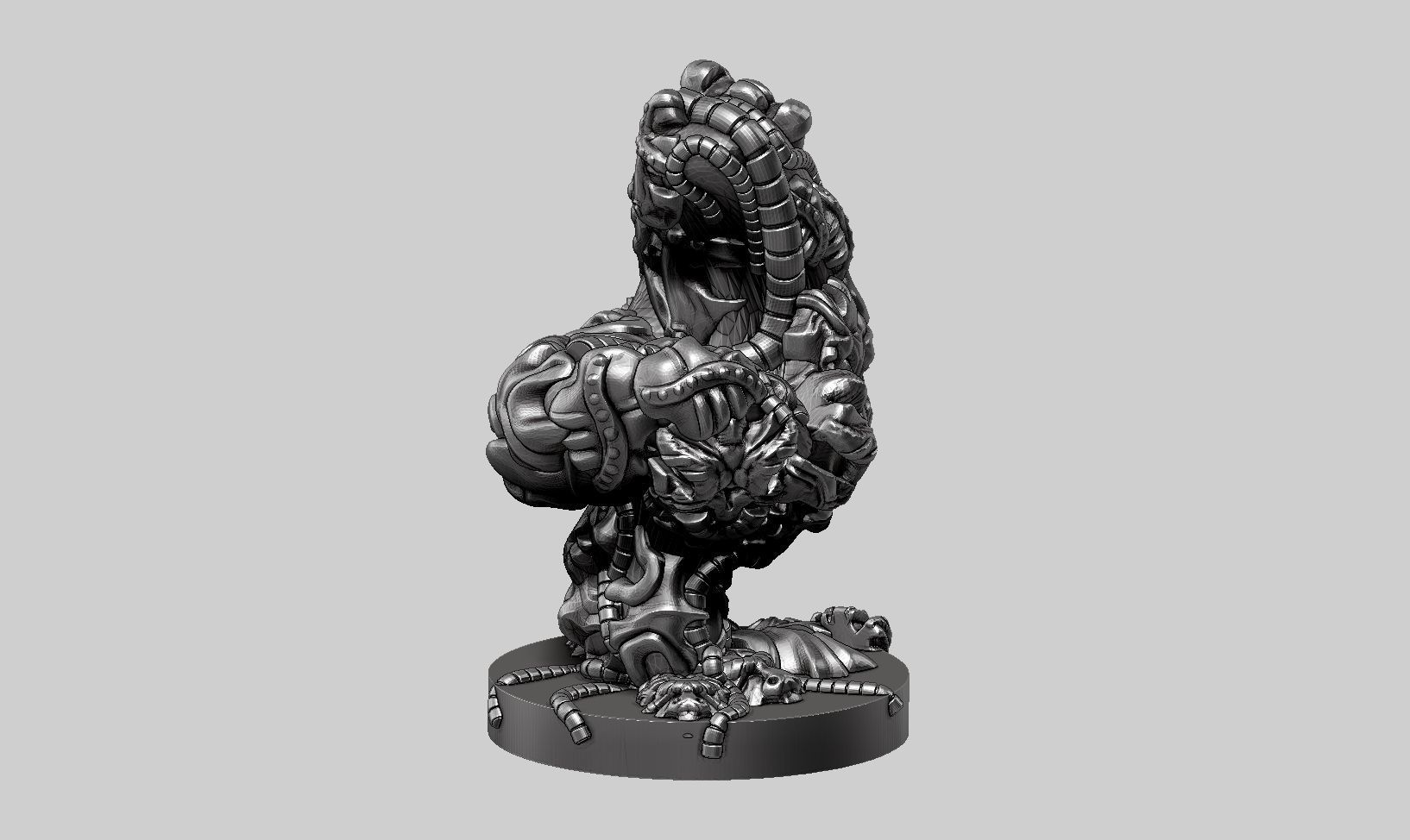 Modern Abstract robotic sculpture 3d print model 170 3D model 3D ...