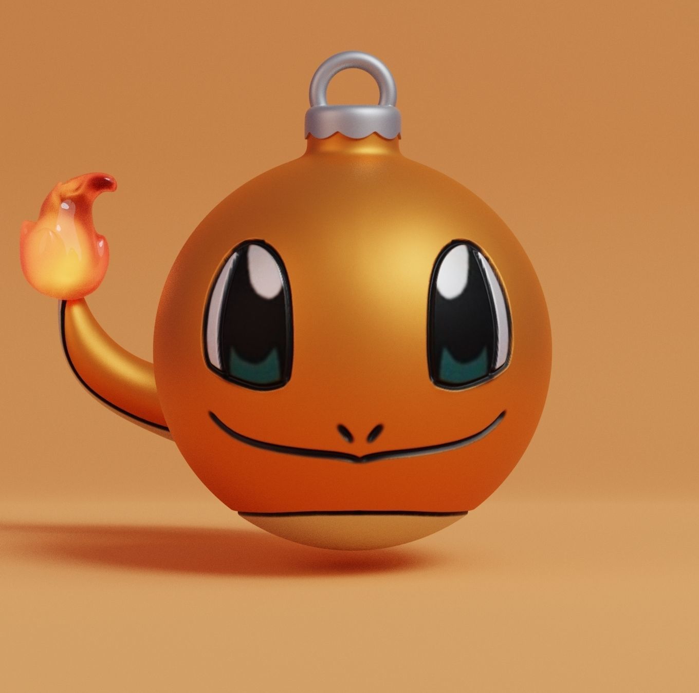 Pokemon - Christmas Ornament Charmander 3D model 3D printable | CGTrader