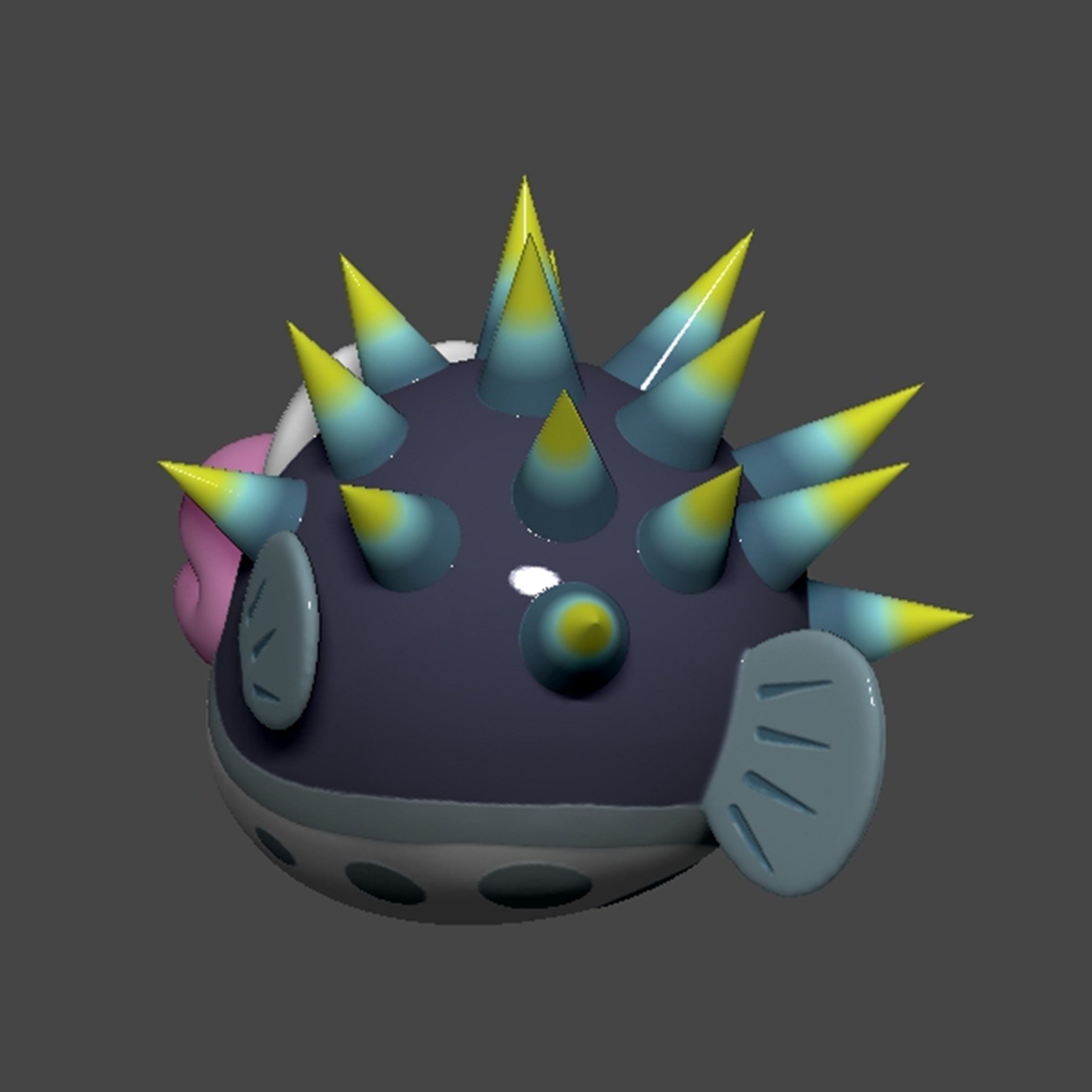 Porcupuffer Fish Mario 3D model 3D printable | CGTrader