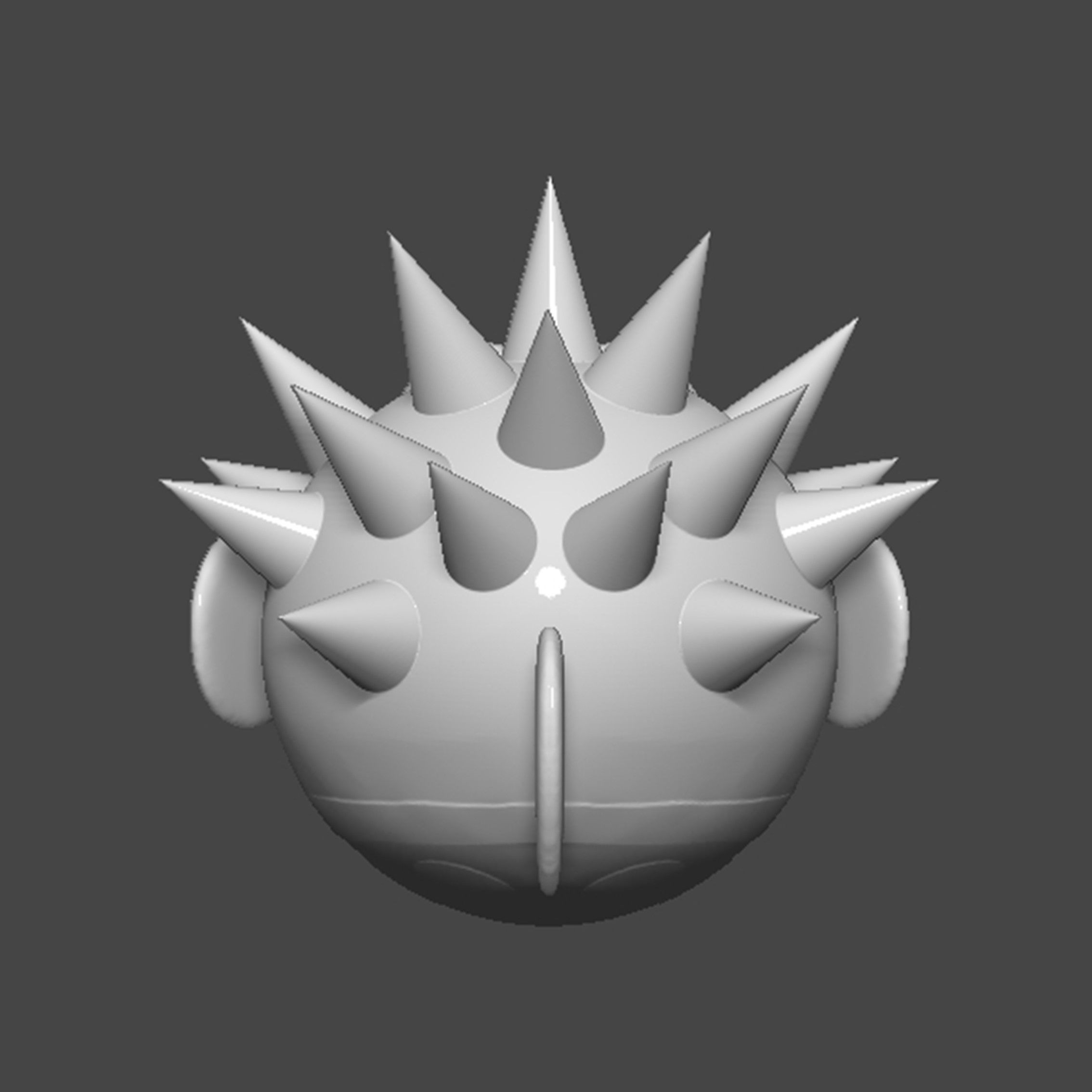 Porcupuffer Fish Mario 3D model 3D printable | CGTrader