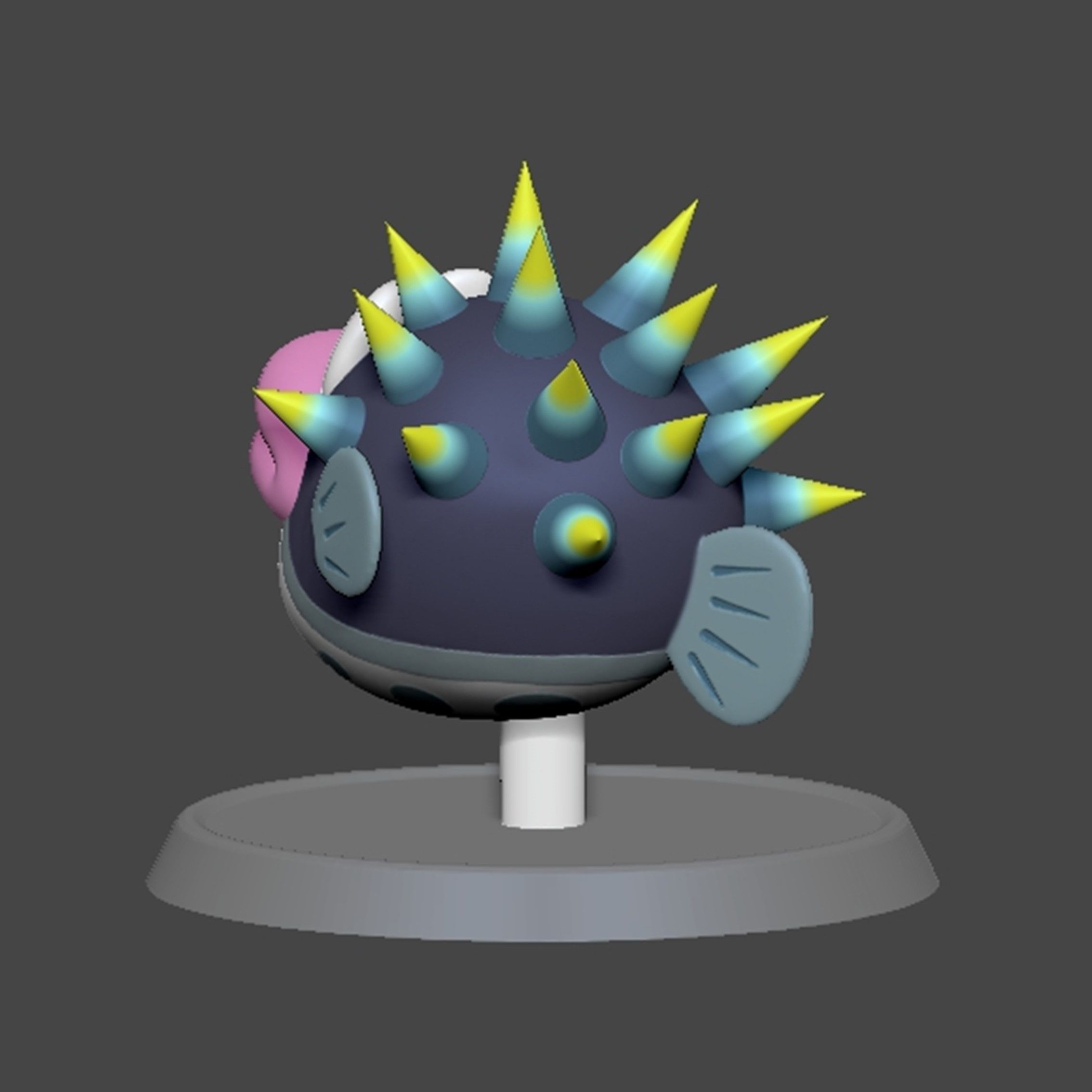 Porcupuffer Fish Mario Based 3D model 3D printable | CGTrader