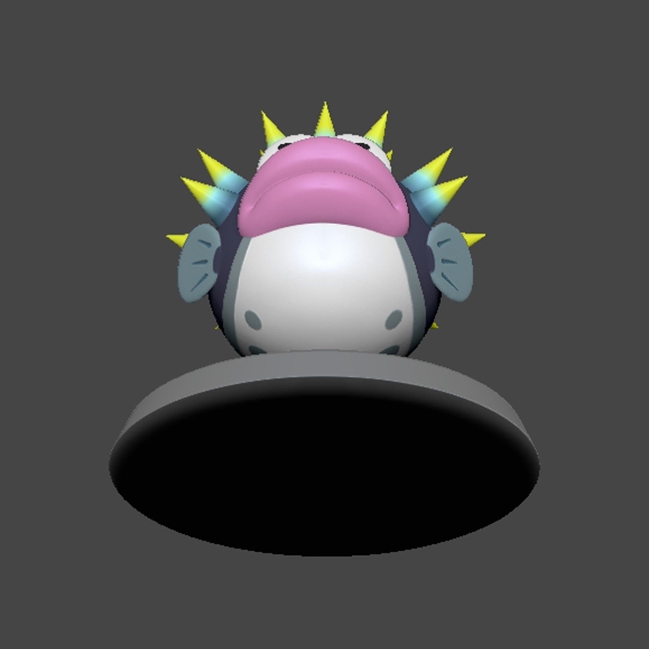 Porcupuffer Fish Mario Based 3D model 3D printable | CGTrader