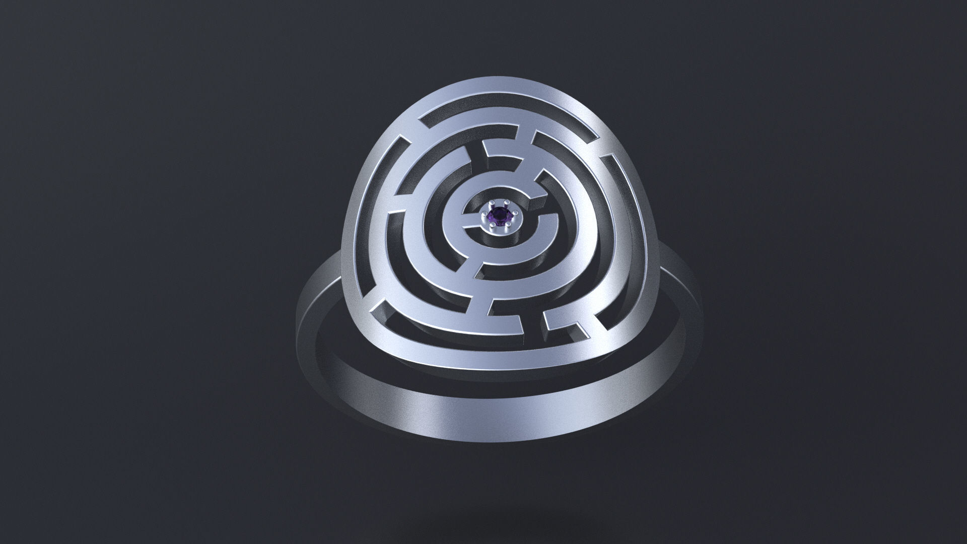 Ring cercle maze for CNC or 3D print model 3D model 3D printable | CGTrader