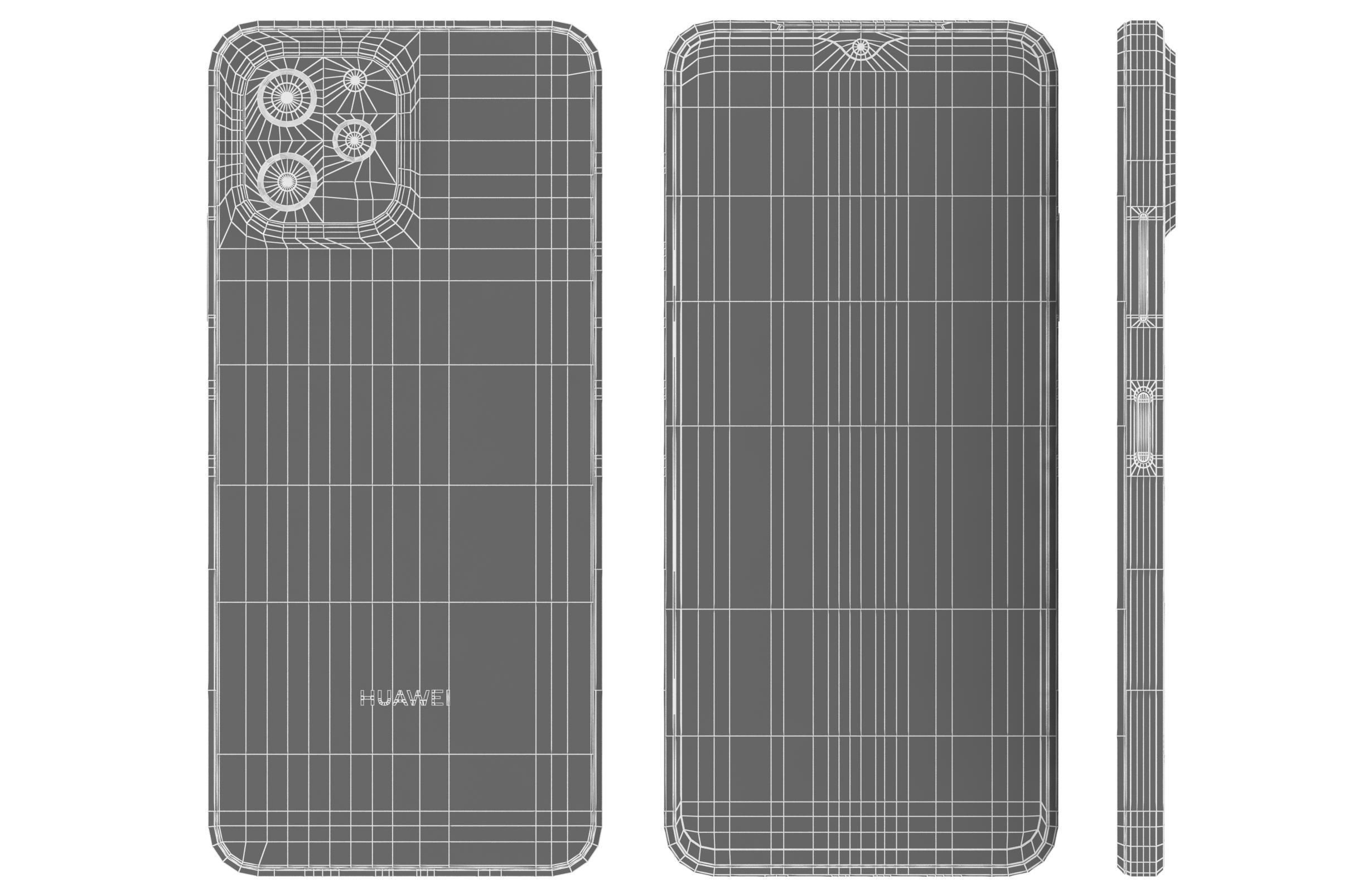 Huawei Nova Y61 Blue 3D model | CGTrader
