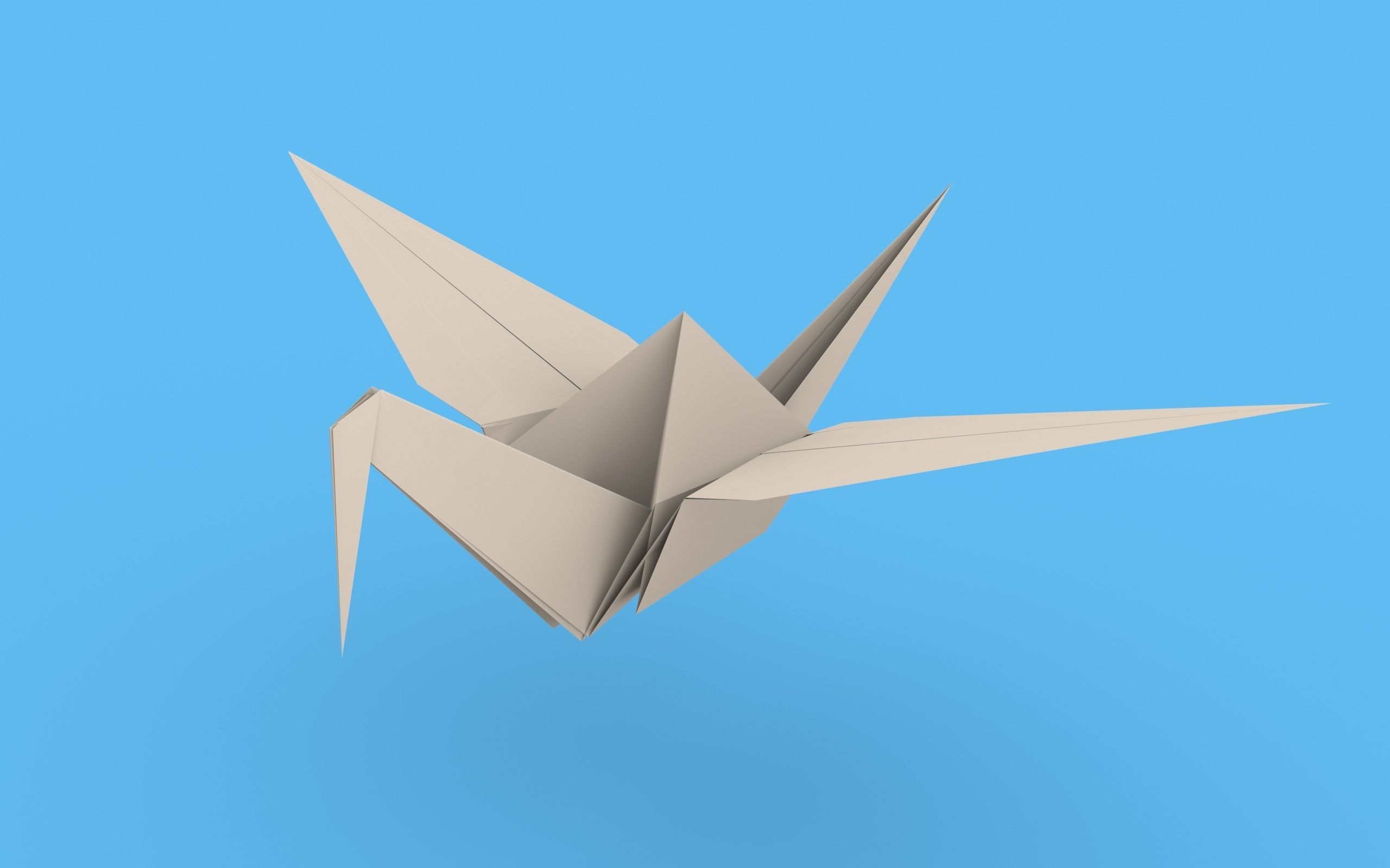 Origami Paper Crane Animated 3D model animated | CGTrader