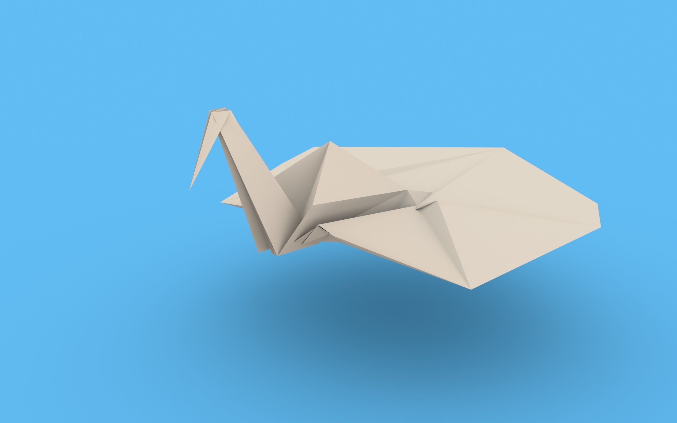 Origami Paper Crane Animated 3D model animated | CGTrader