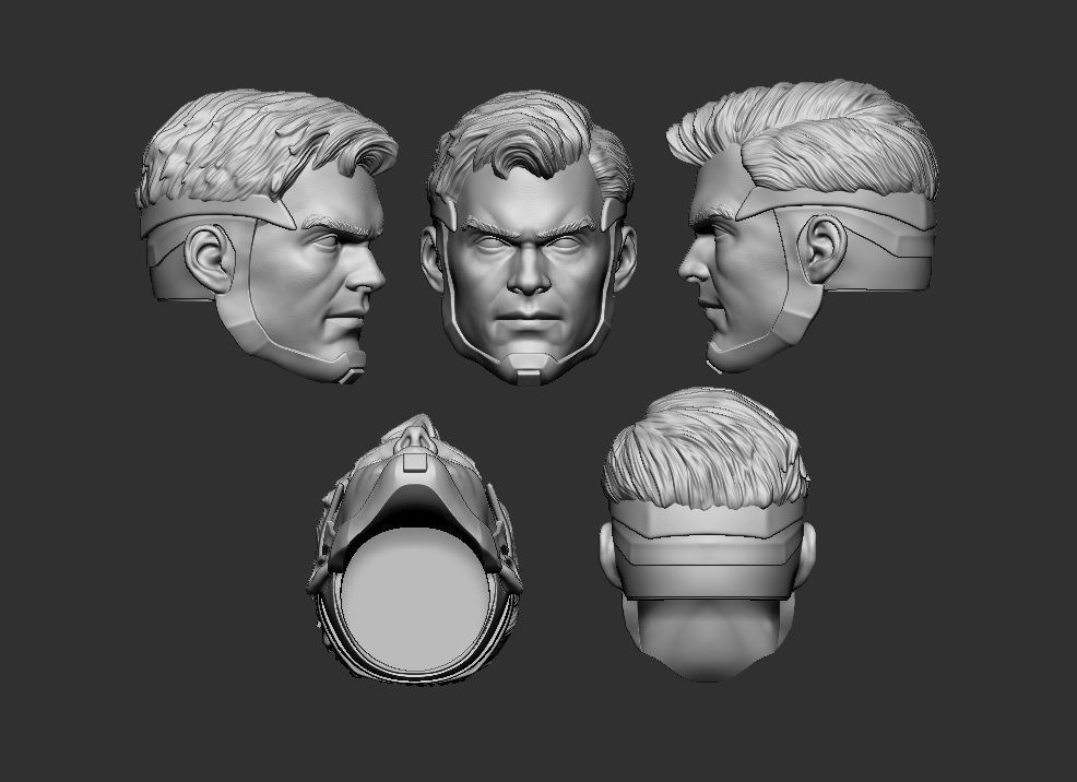 Injustice Superman - Headsculpt for Action Figures 3D model 3D ...