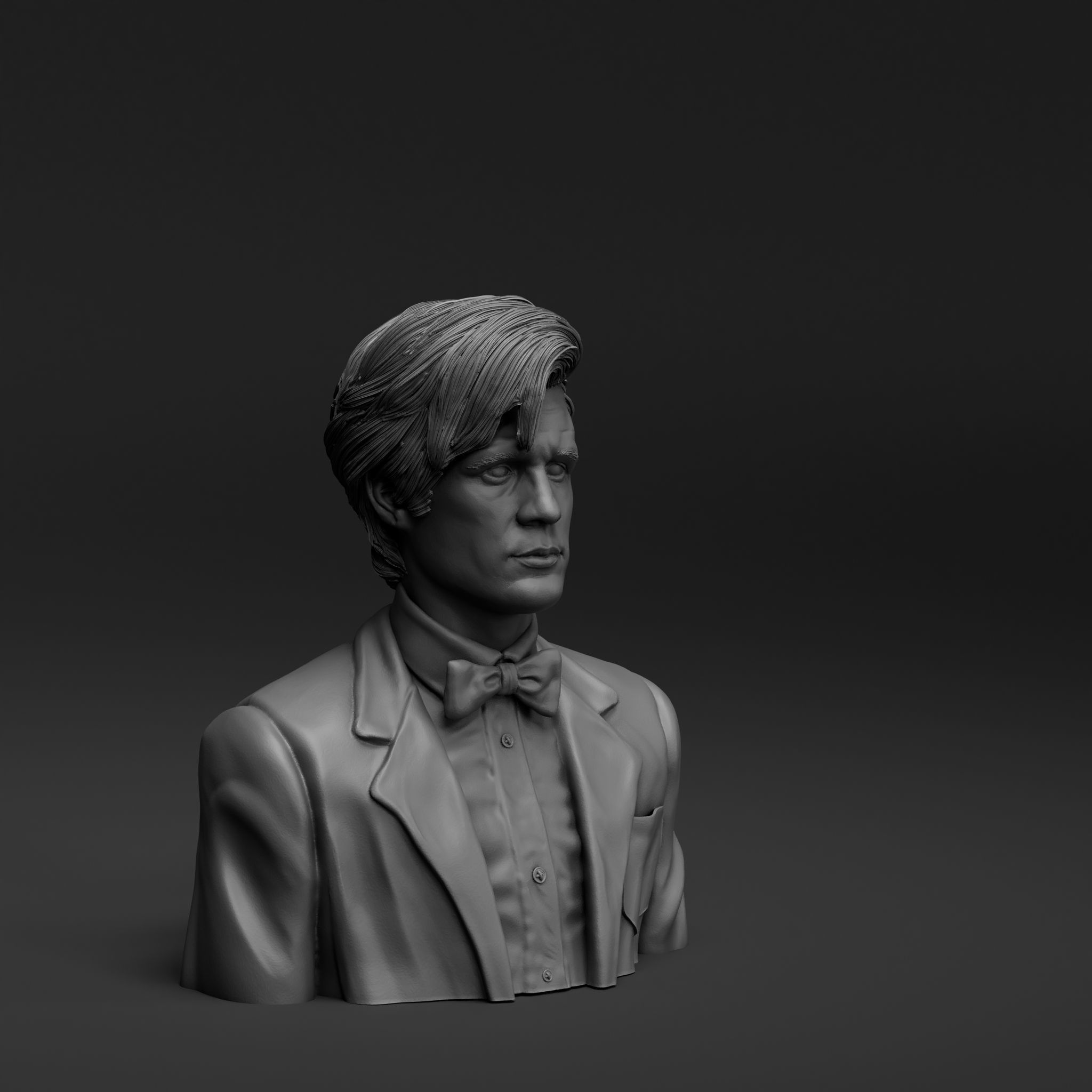 Matt Smith - 11th Doctor - Doctor Who 3D model 3D printable | CGTrader