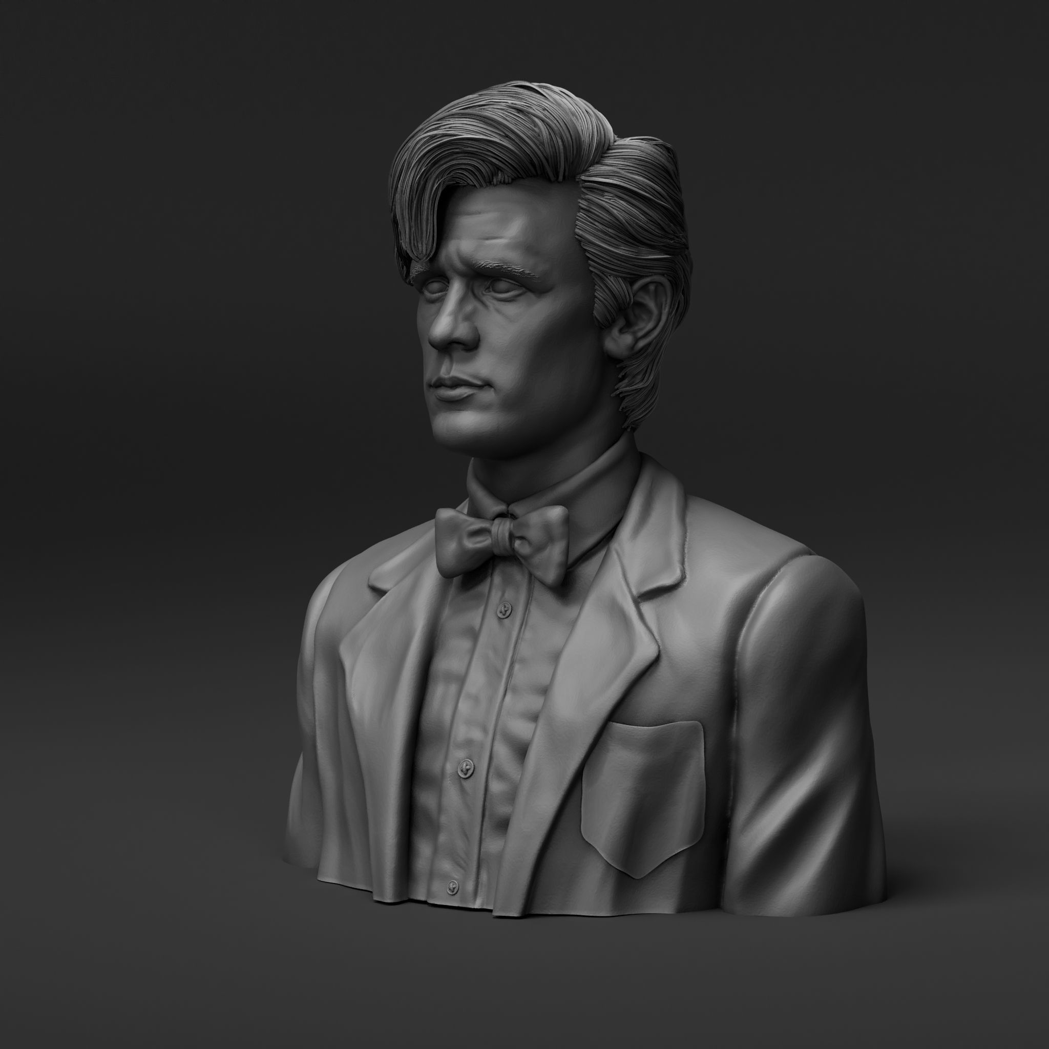 Matt Smith - 11th Doctor - Doctor Who 3D model 3D printable | CGTrader