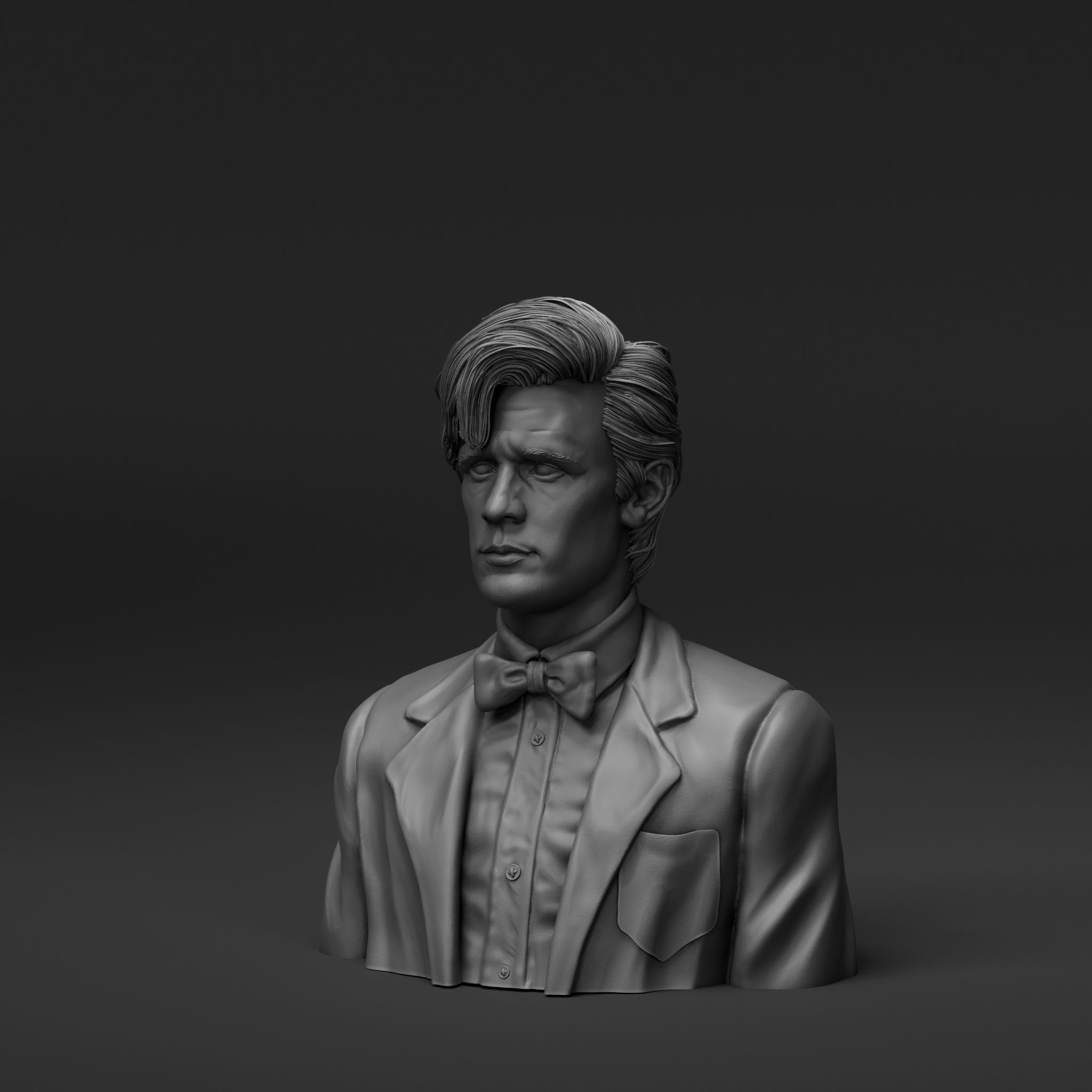 Matt Smith - 11th Doctor - Doctor Who 3D model 3D printable | CGTrader