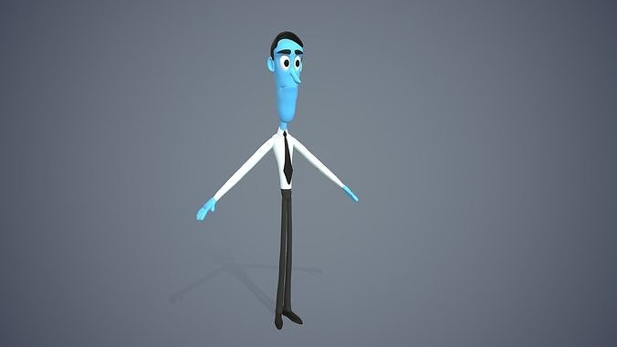 Stylized Character Blue Boy 3D model | CGTrader