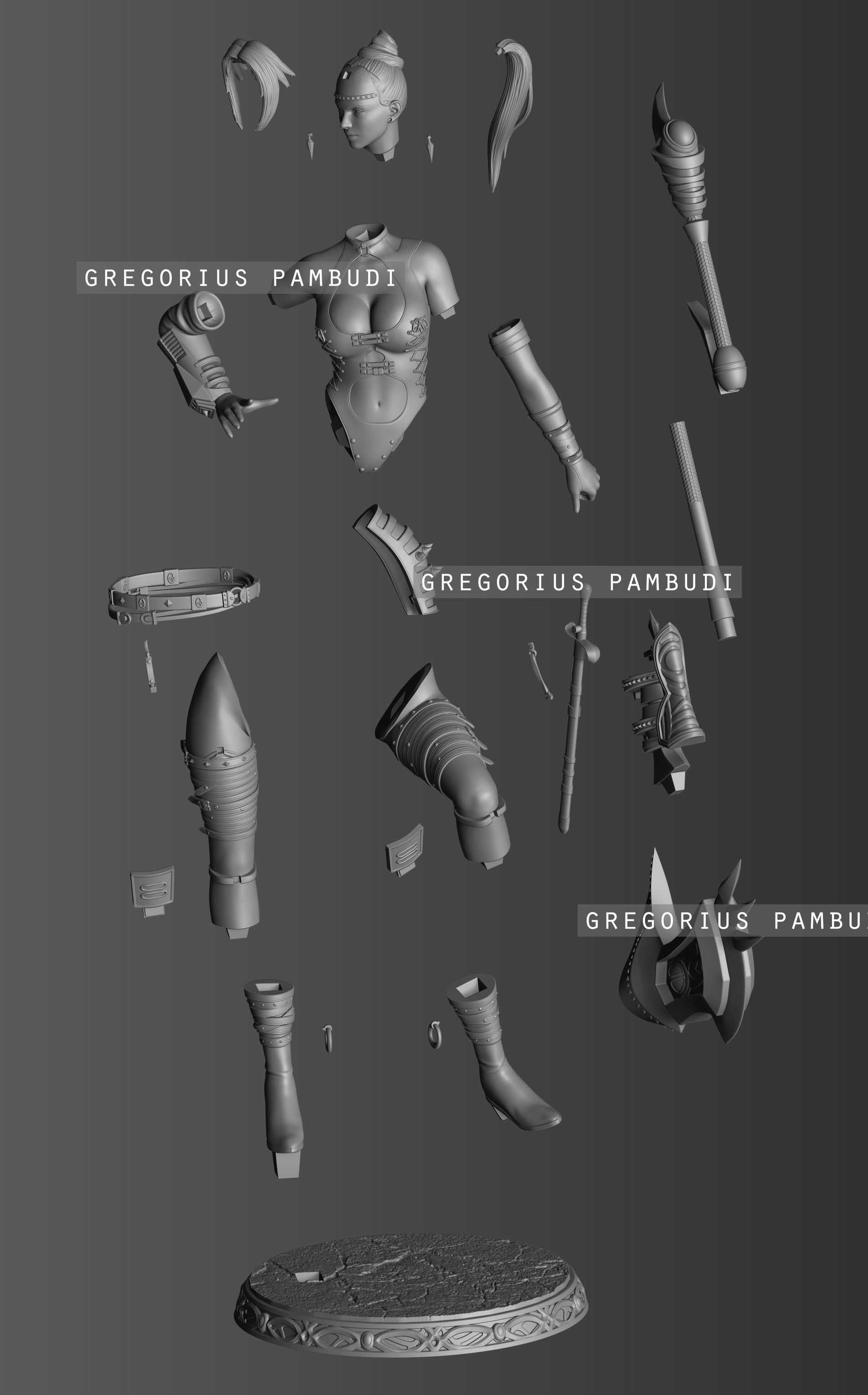 Rachel Dead or Alive Fan Art Statue 3d Printable 3D model 3D printable ...