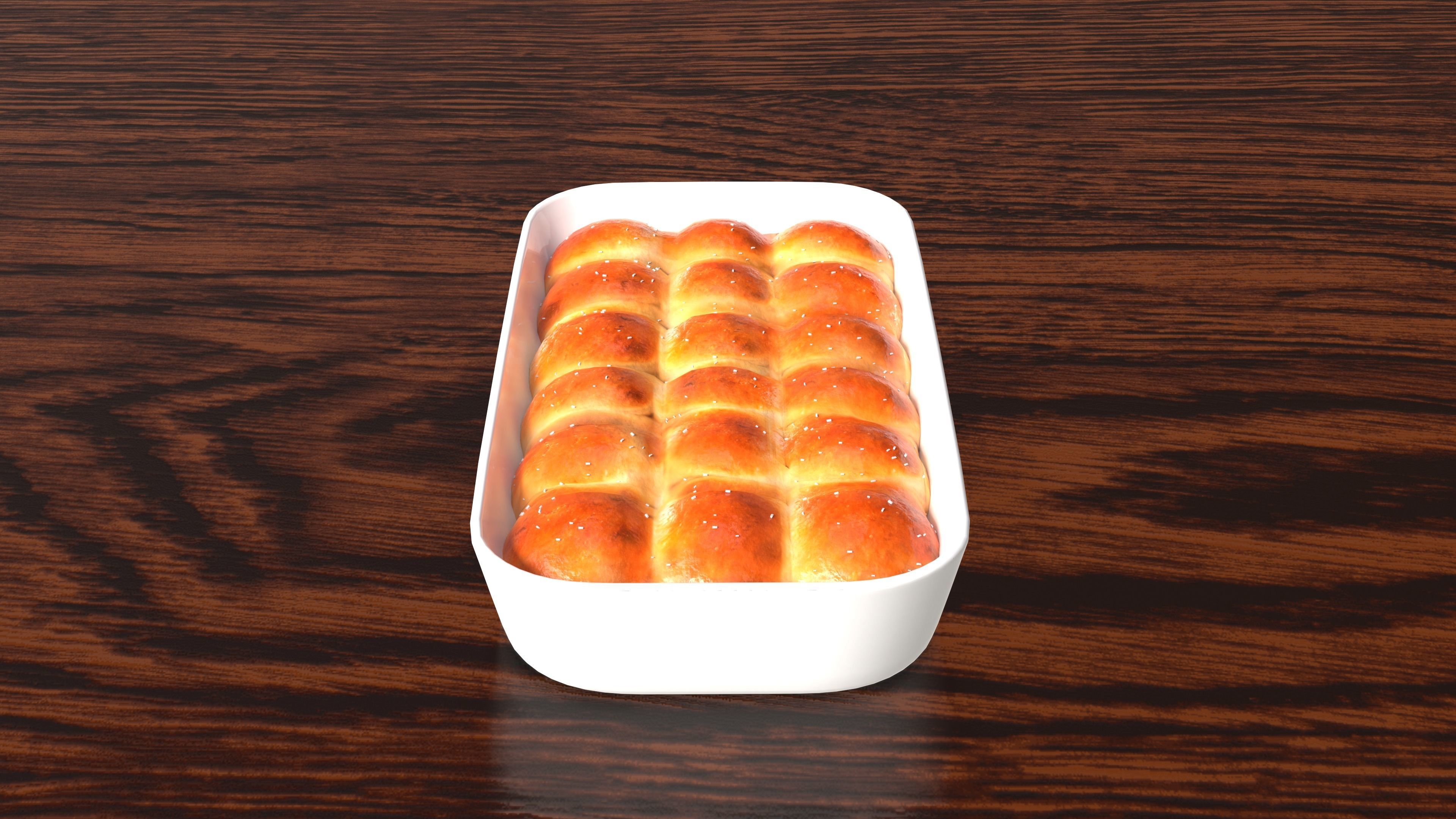 3D model bread rolls VR / AR / low-poly | CGTrader