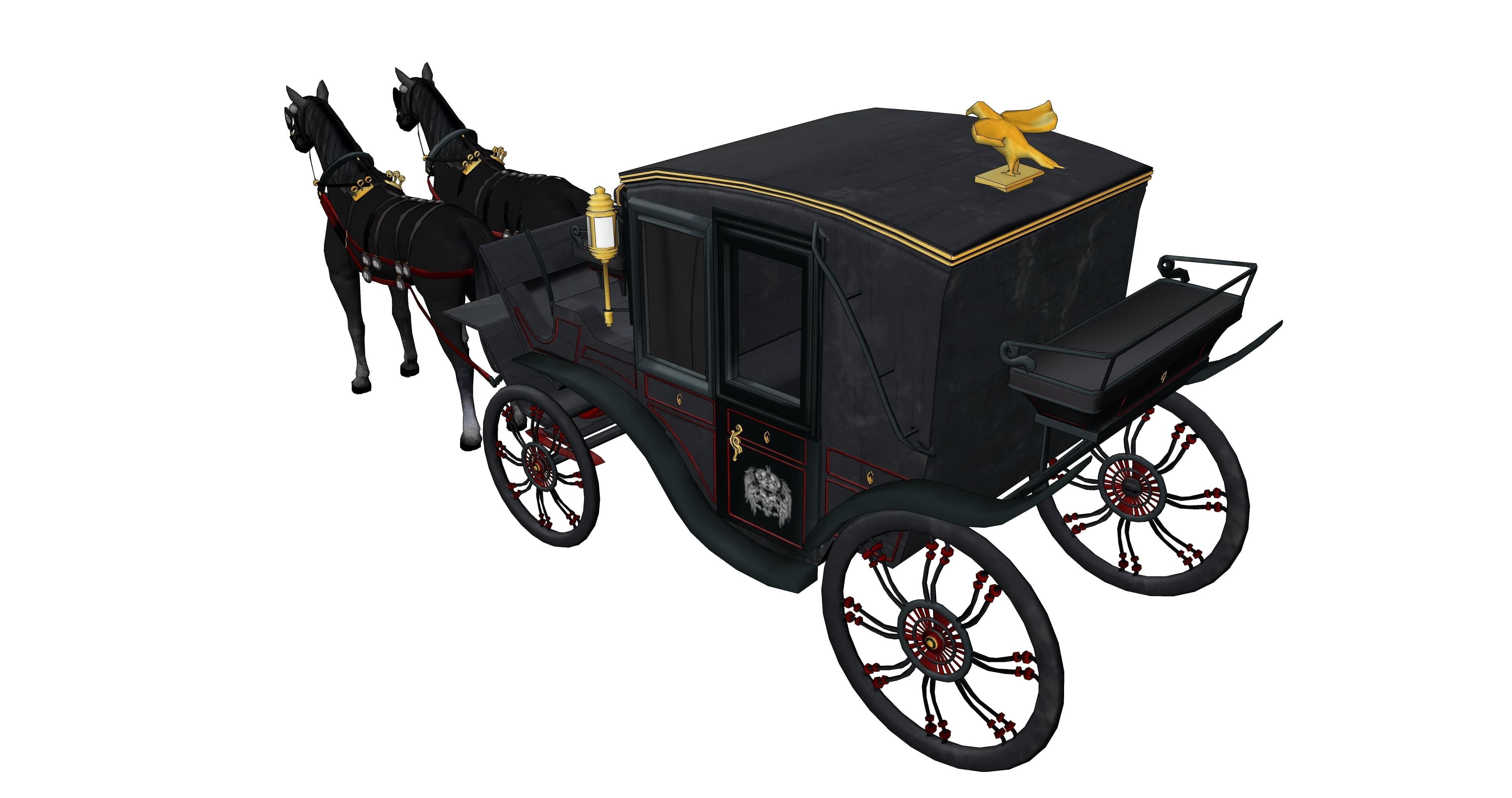 Classic Carriage 3D model | CGTrader