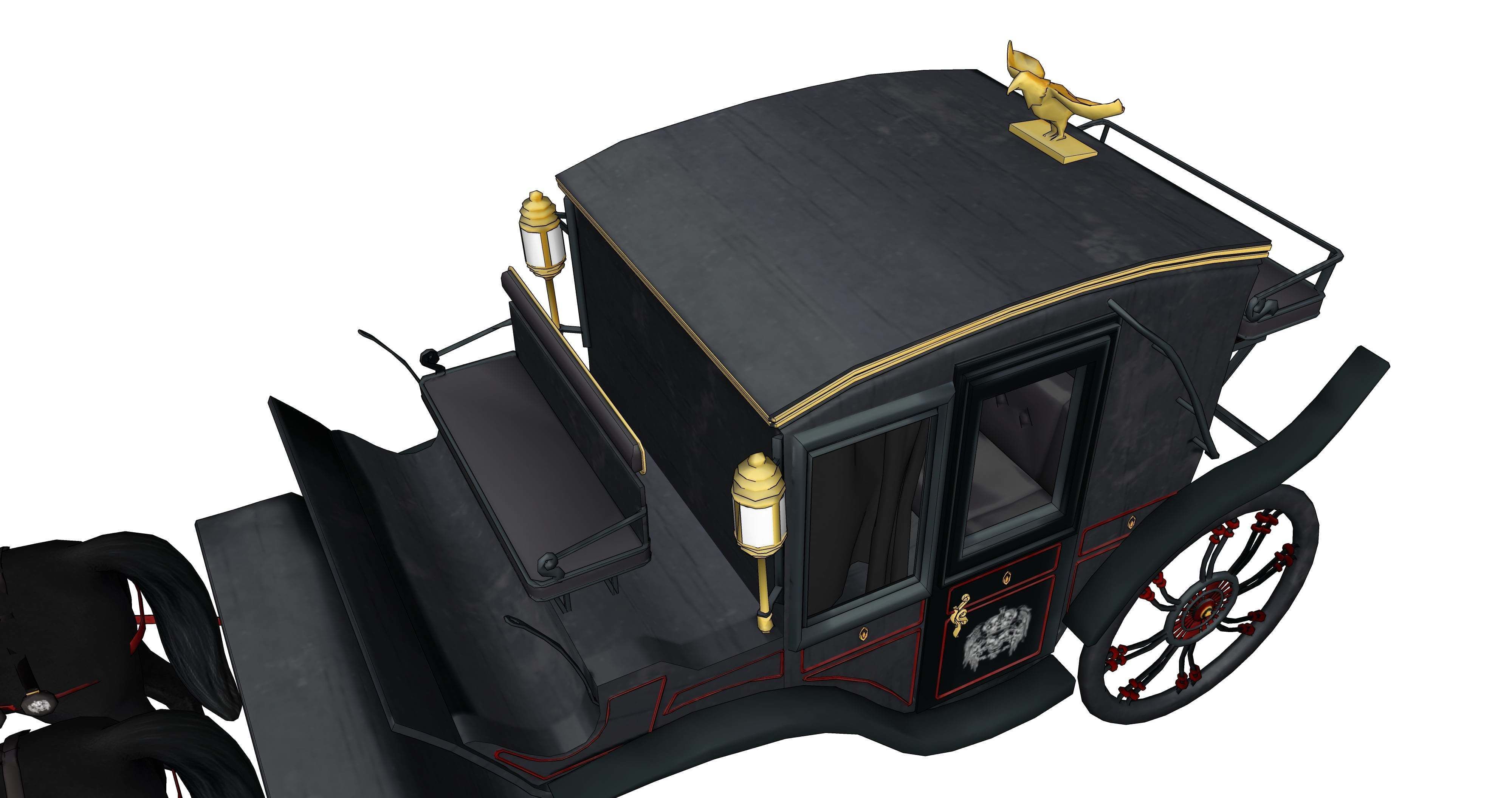 Classic Carriage 3D model | CGTrader