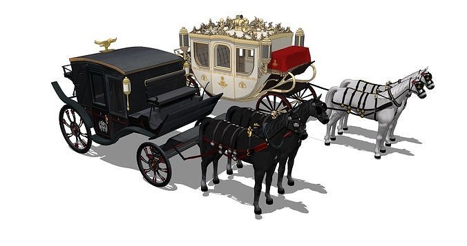 Classic Carriage 3D model | CGTrader