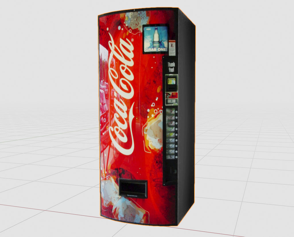 3D model Coke Vending Machine VR / AR / low-poly | CGTrader