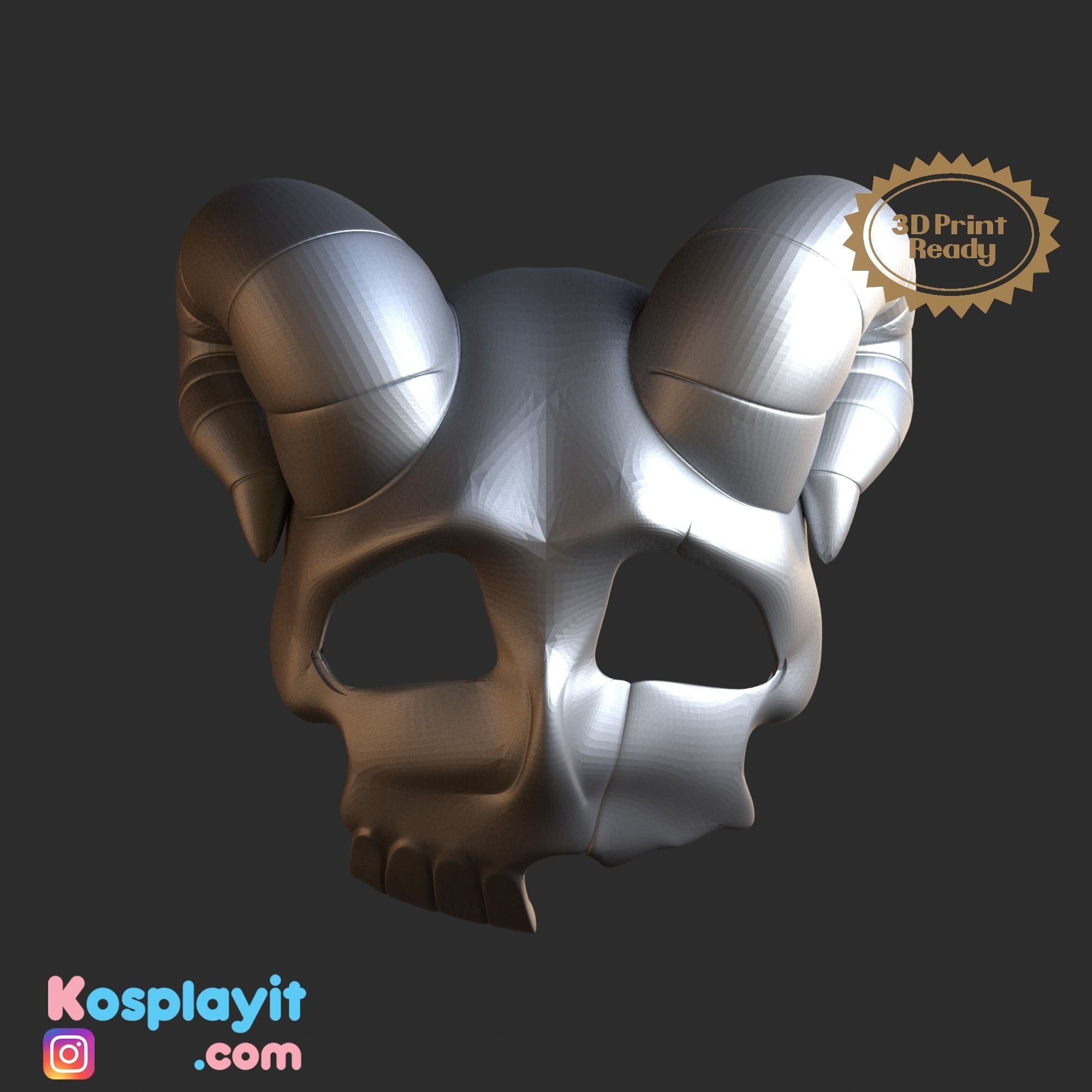 Nelliel Adult Mask 3D Model - Nelliel Cosplay 3D model 3D printable ...