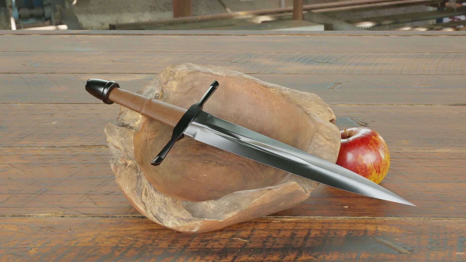 3D model Knights Dagger VR / AR / low-poly | CGTrader