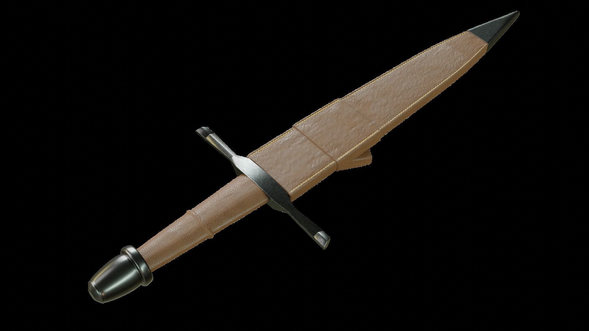 3D model Knights Dagger VR / AR / low-poly | CGTrader