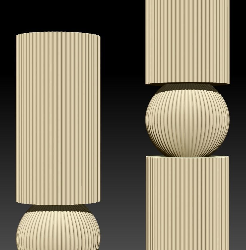 RIPPLE PILLAR 3D model 3D printable | CGTrader