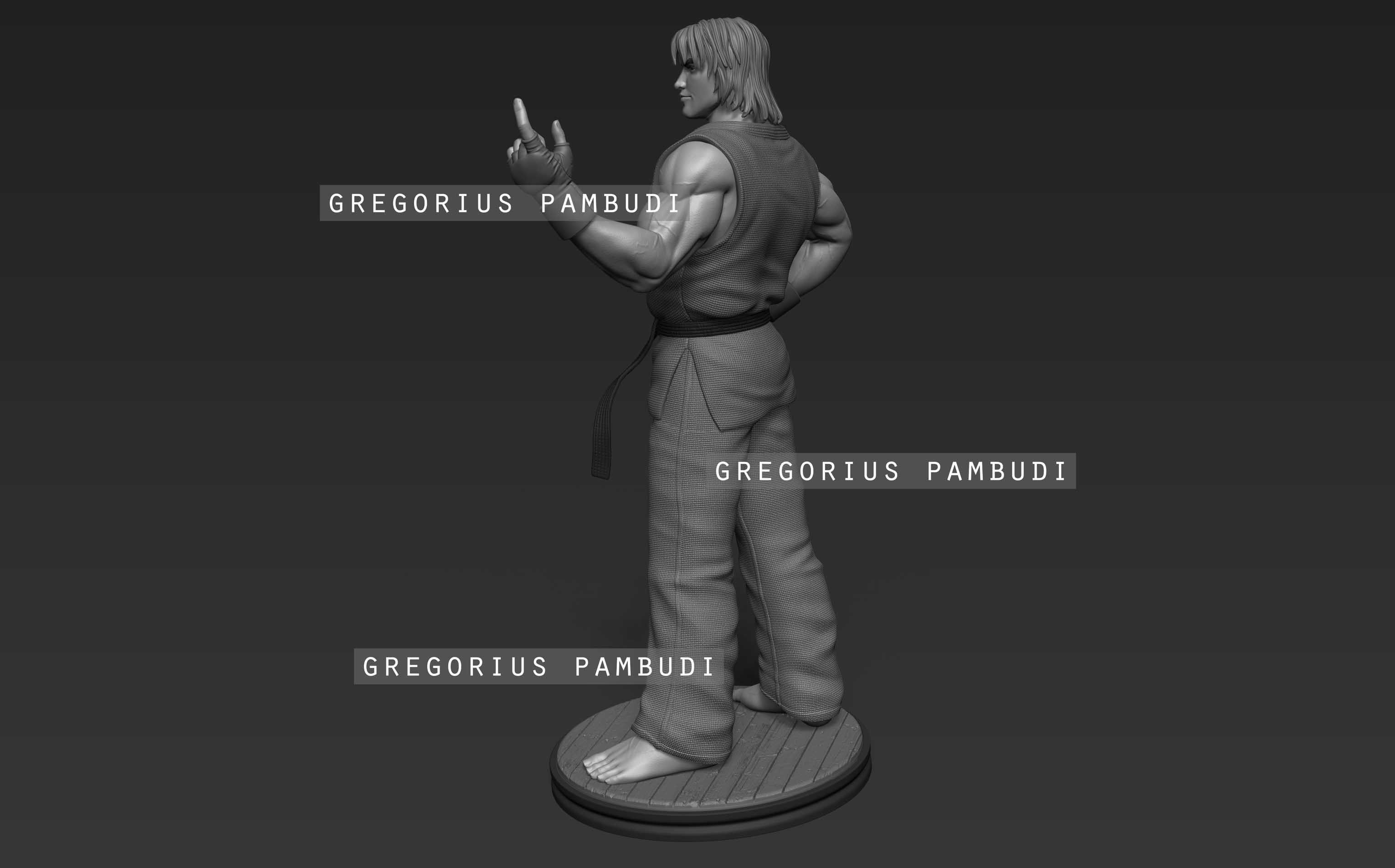 Ken Street Fighter Fan Art Statue 3d Printable 3D model 3D printable ...