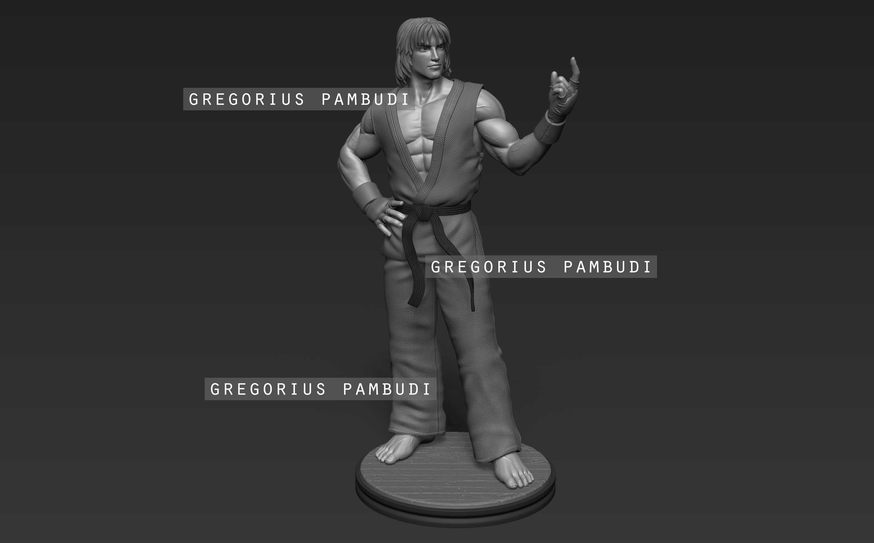 Ken Street Fighter Fan Art Statue 3d Printable 3D model 3D printable ...