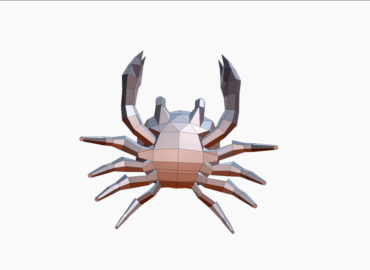 Lobster - Lowpoly crab Hairy crabs low poly3dmodel 3D model | CGTrader