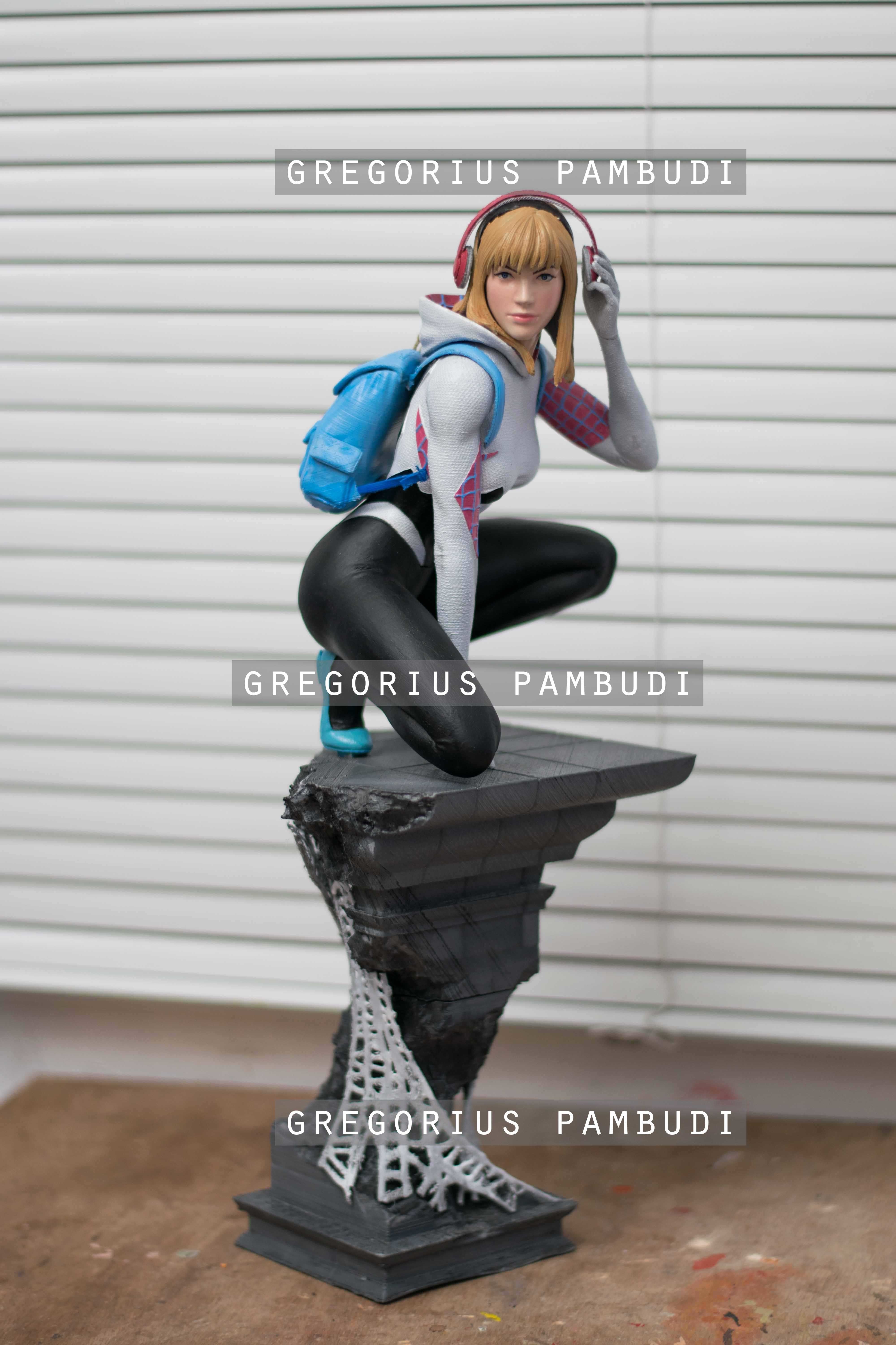 Spider Gwen Fan Art Statue 3d Printable 3d Model 3d Printable Cgtrader