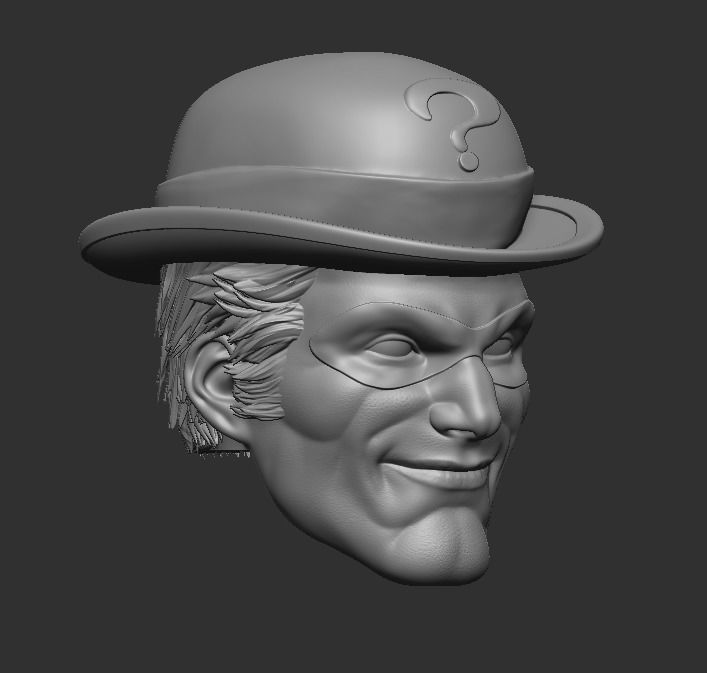 The Riddler - Headsculpt for Action Figure 3D model 3D printable | CGTrader