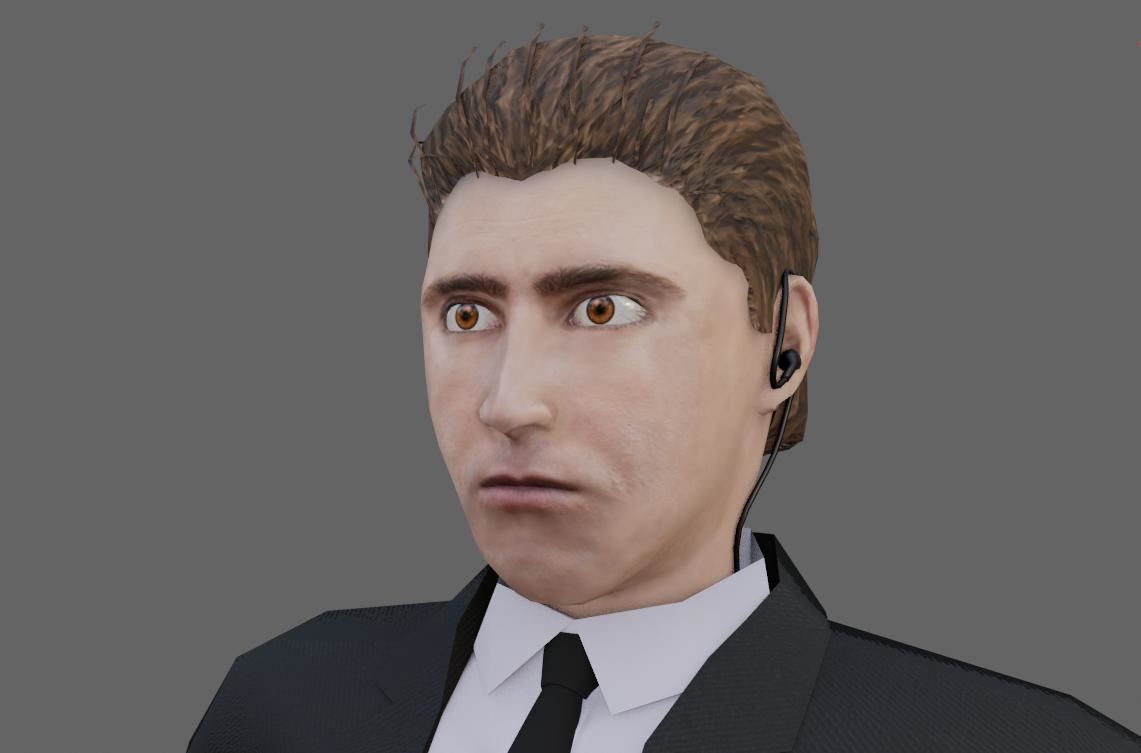 3D model Man in Suit - Bodyguard Animated - Seguranca de Terno VR / AR ...