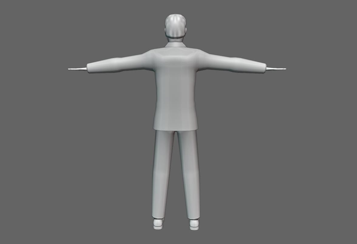3D model Man in Suit - Bodyguard Animated - Seguranca de Terno VR / AR ...