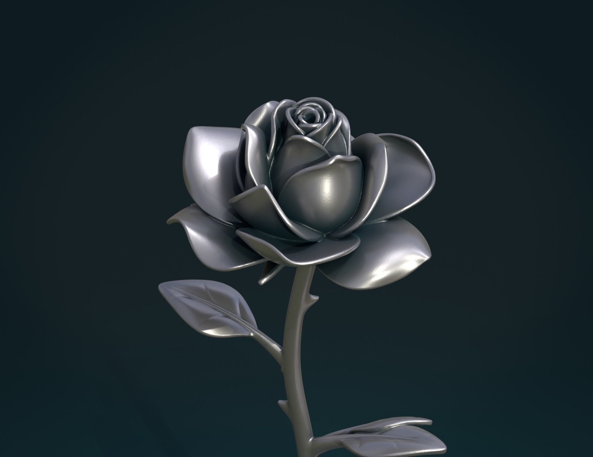 Rose Flower 3D model 3D printable | CGTrader