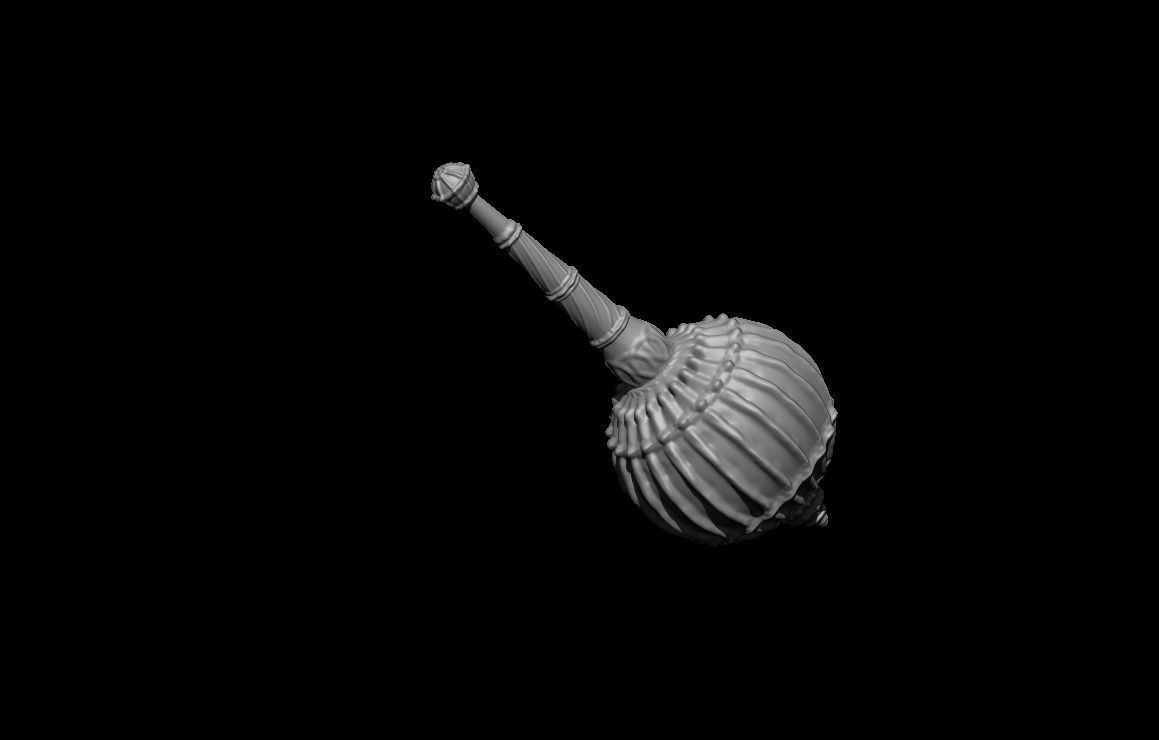 Gada High-poly golden ornament free VR / AR / low-poly 3D model | CGTrader