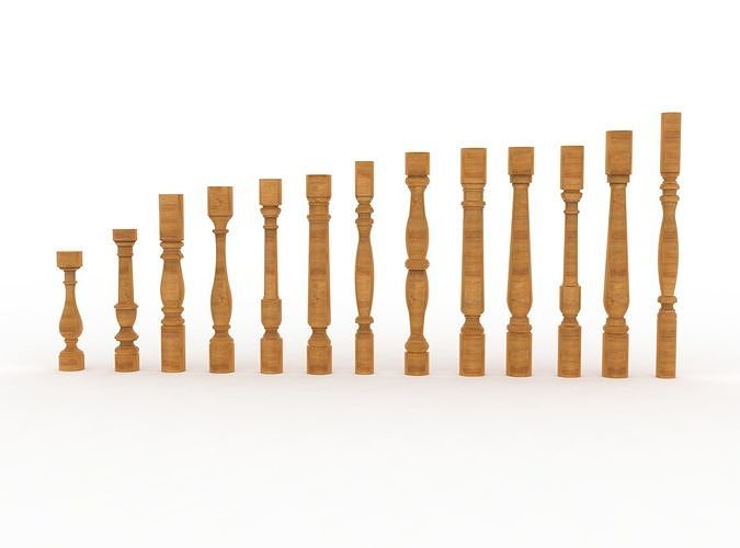 WOODEN RAILS 3D model | CGTrader