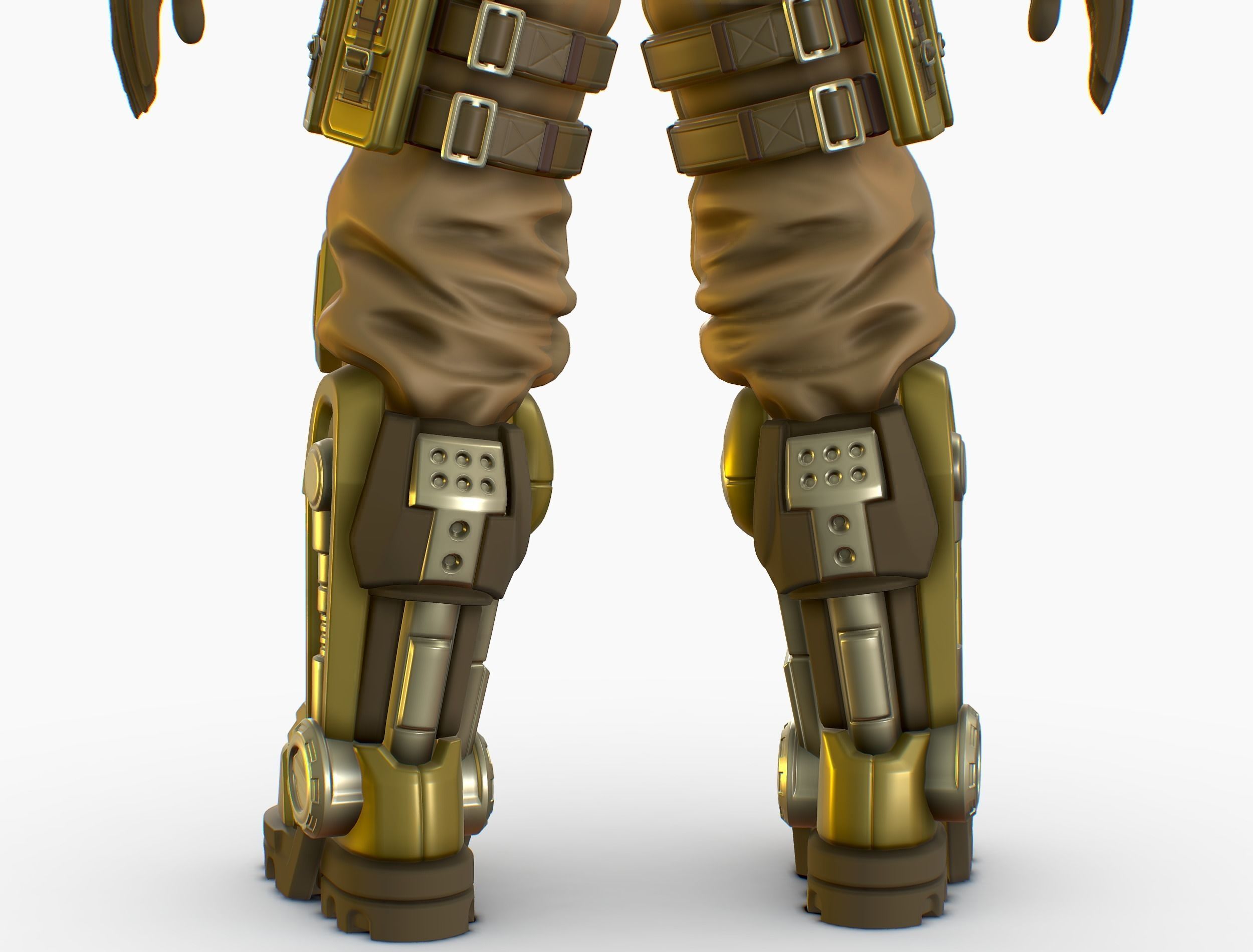 High Poly Man Military Heavy Armor Future 3D model | CGTrader