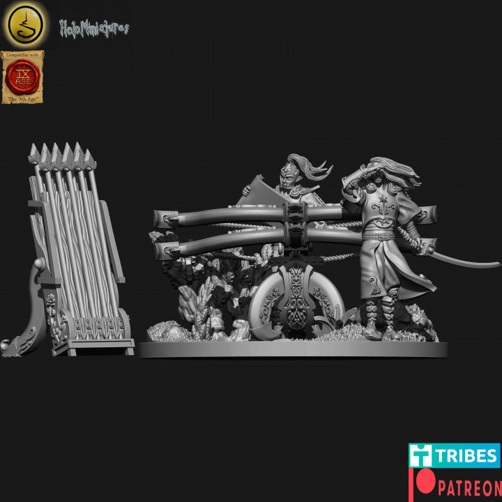 Highborn elves Bolt thrower 3D model 3D printable | CGTrader