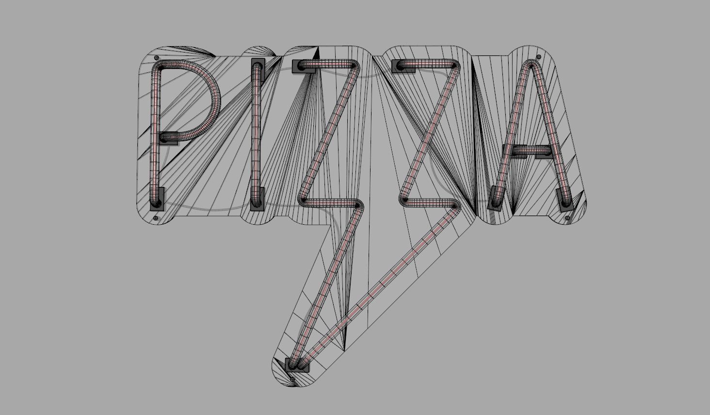 Pizza 3 - Neon Sign 3D model | CGTrader