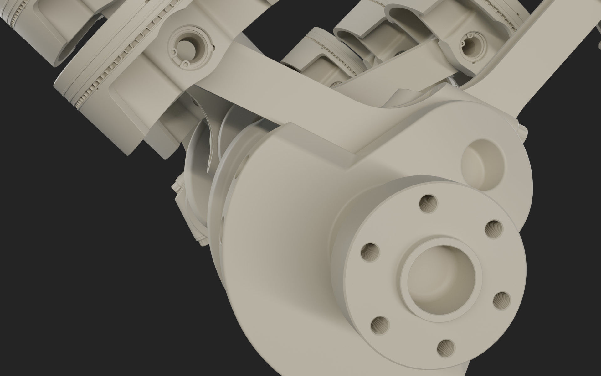 Animated V8 Engine 3D model animated rigged | CGTrader