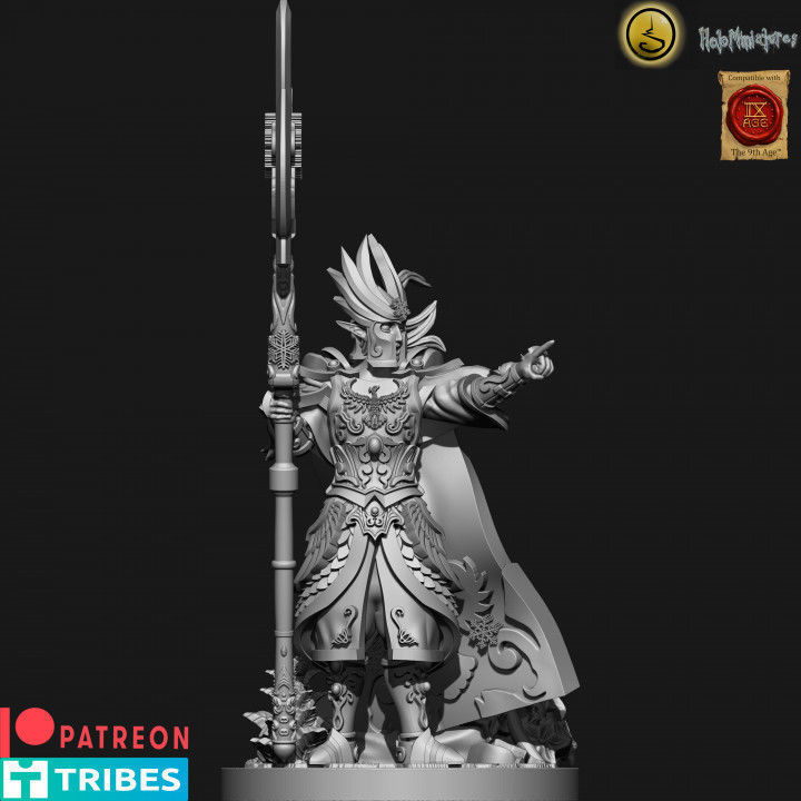 Highborn elves Flame wardens 3D model 3D printable | CGTrader
