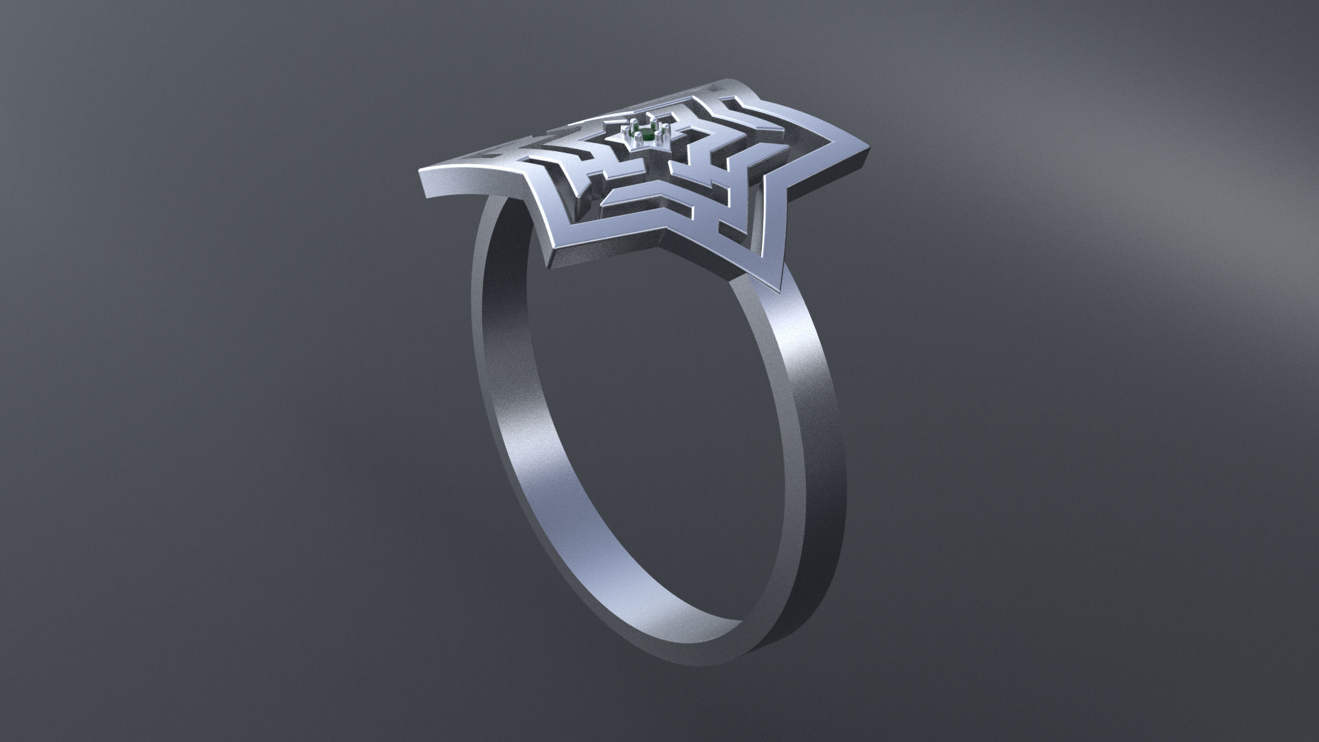 Star maze ring for CNC or 3D model 3D printable | CGTrader