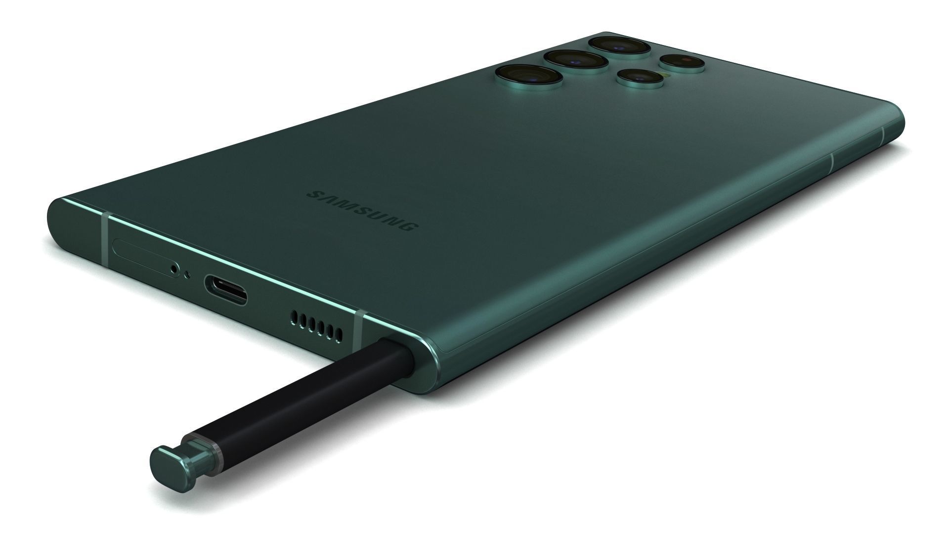 3D model Samsung Galaxy S22 Ultra Green VR / AR / low-poly | CGTrader