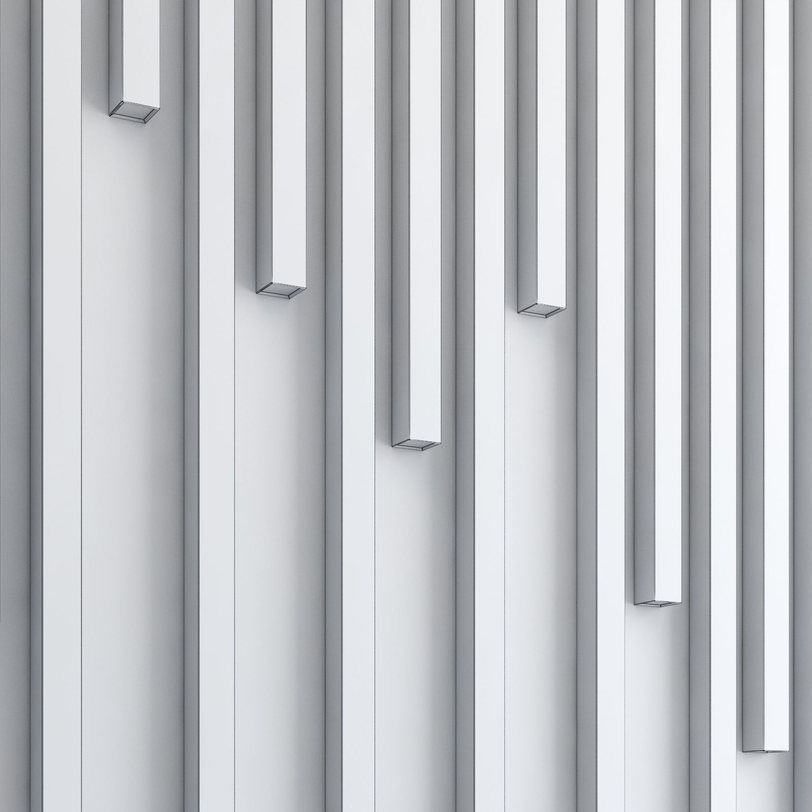 Fluted Panel 3D with lighting 3D model | CGTrader