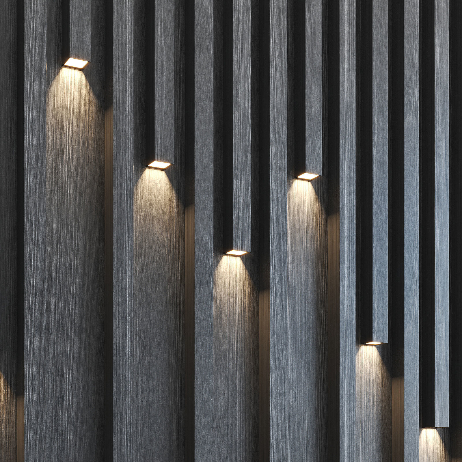 Fluted Panel 3D with lighting 3D model | CGTrader